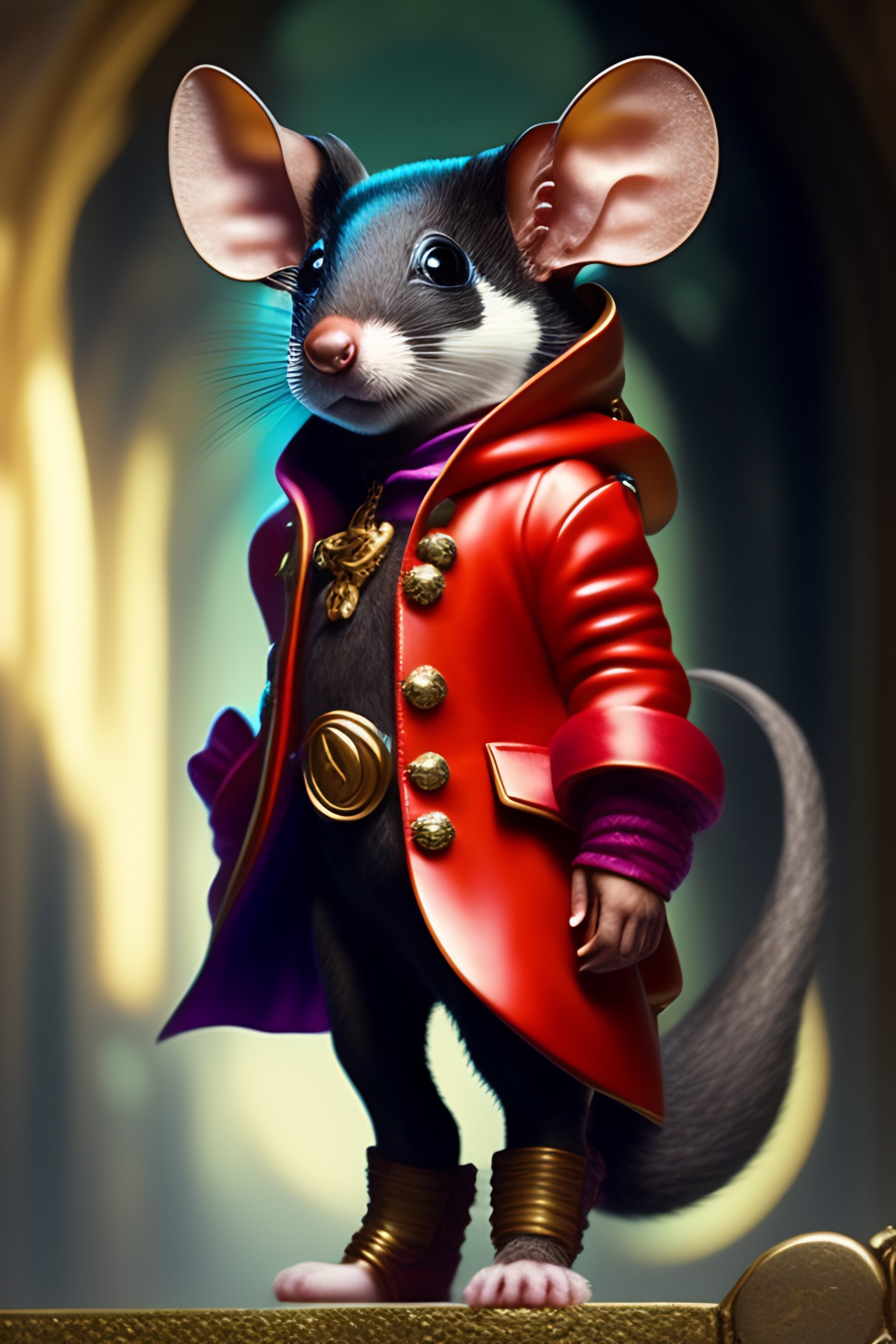 Lexica - A human-mouse rogue in médiéval fantaisie clothes