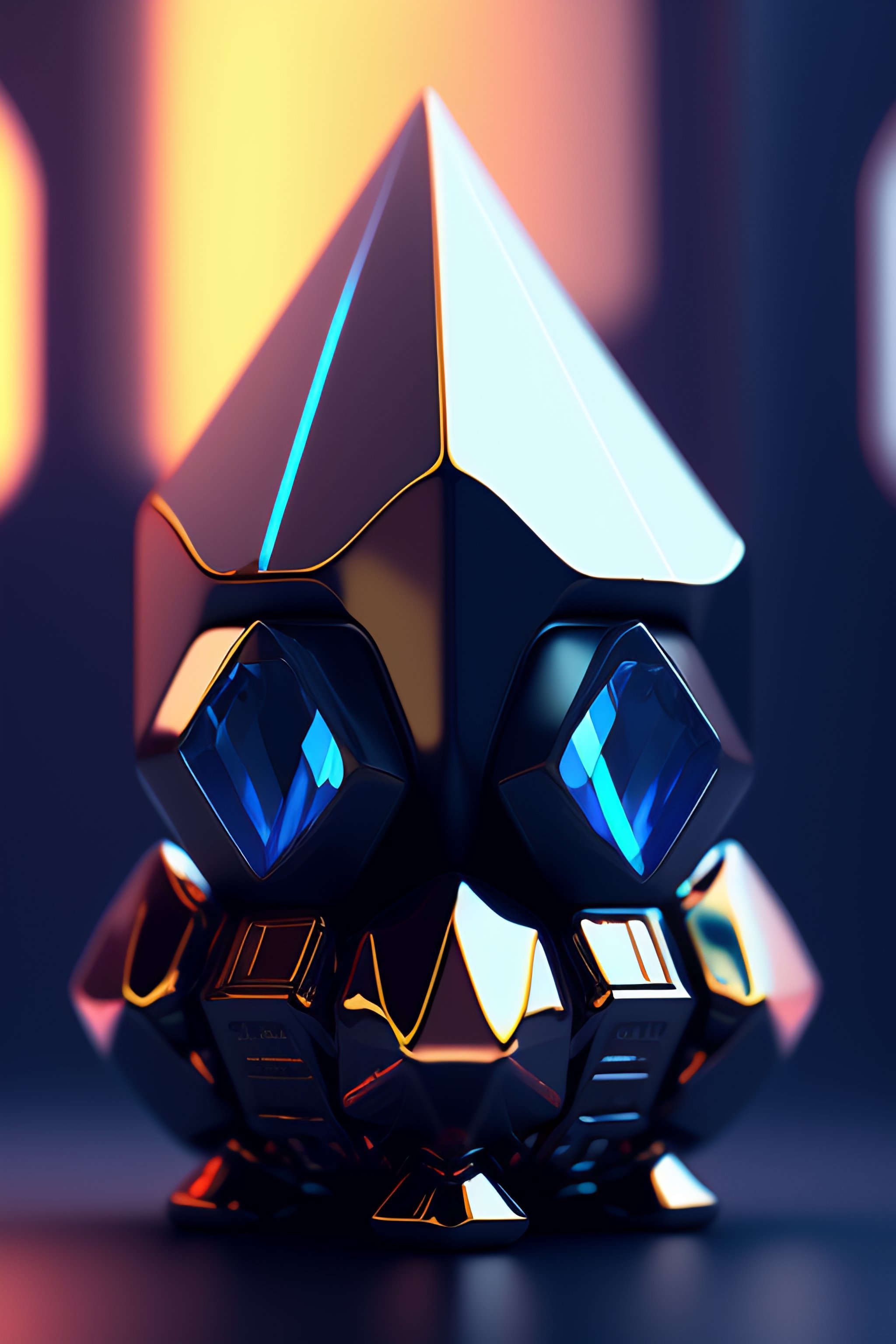 Lexica - Low poly front shot of a gnome character ominous intricate ...