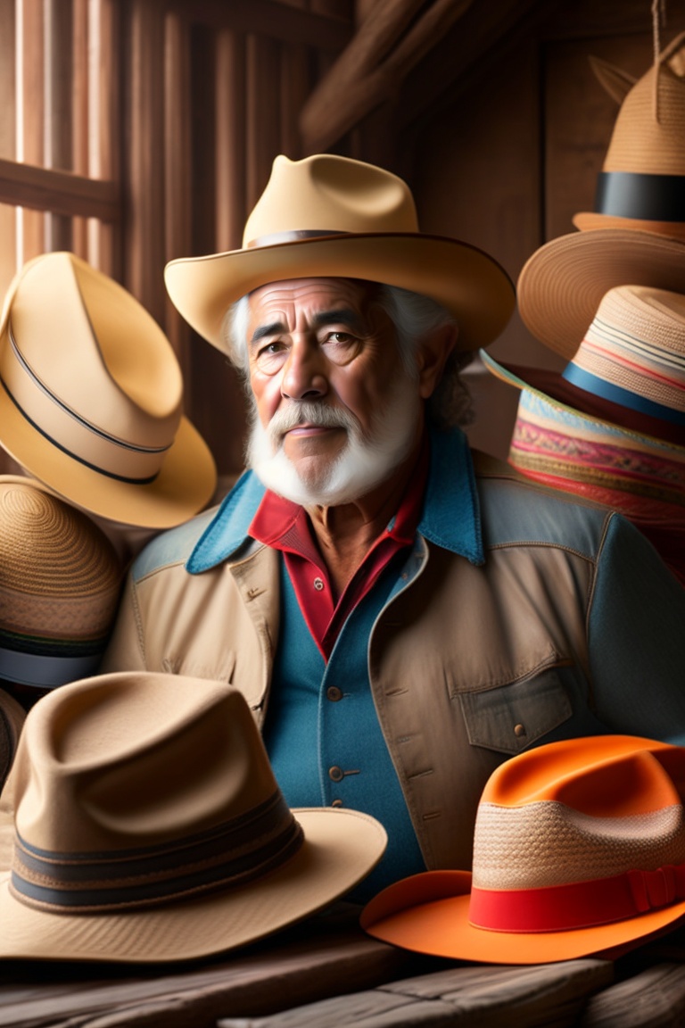Lexica - Photorealistic image of an old Hispanic man, in a rustic rural ...