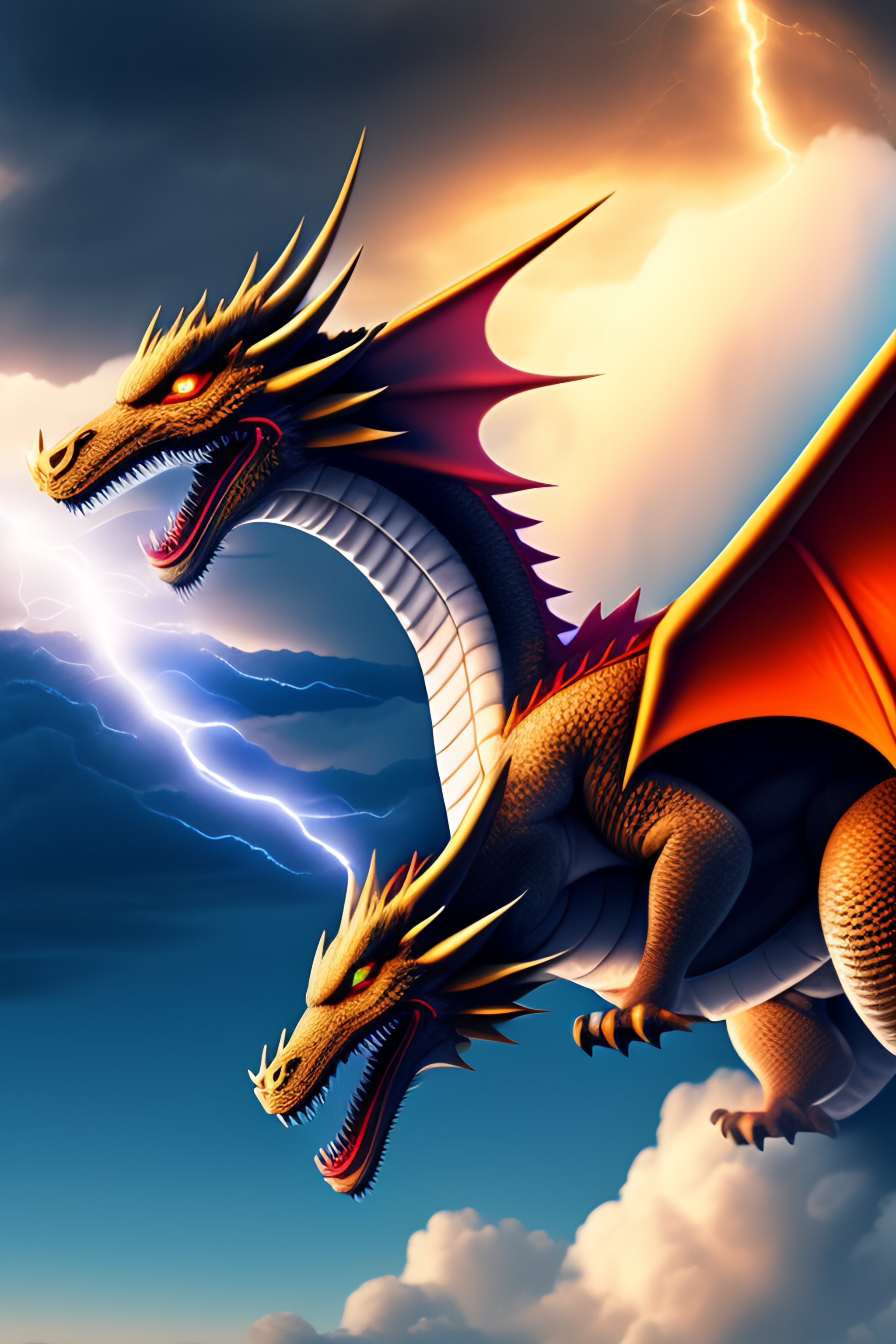 Animated Flying Dragon