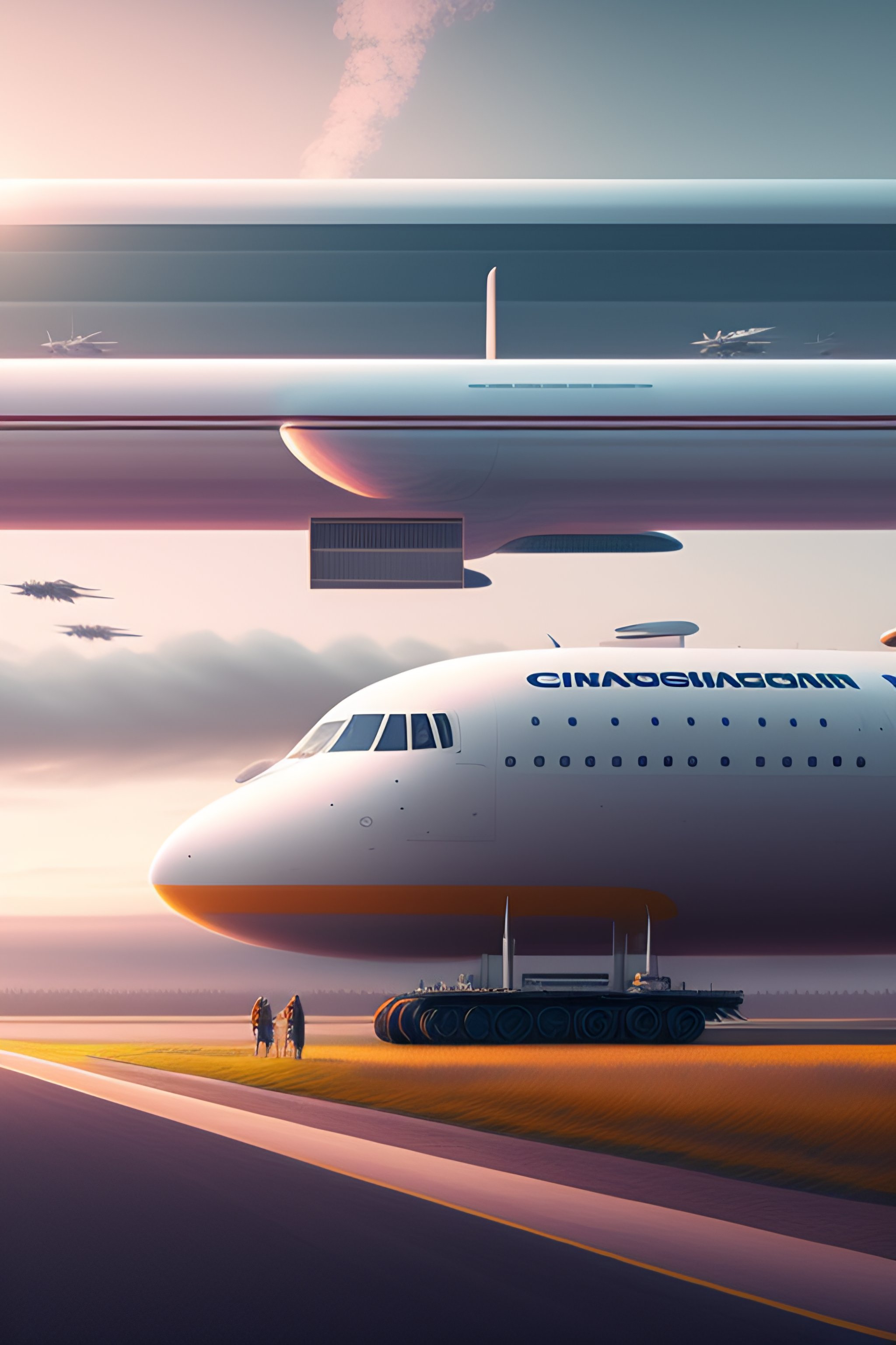 Lexica - Simon stalenhag,8k resoultion,hyper realstic , white airplane ...