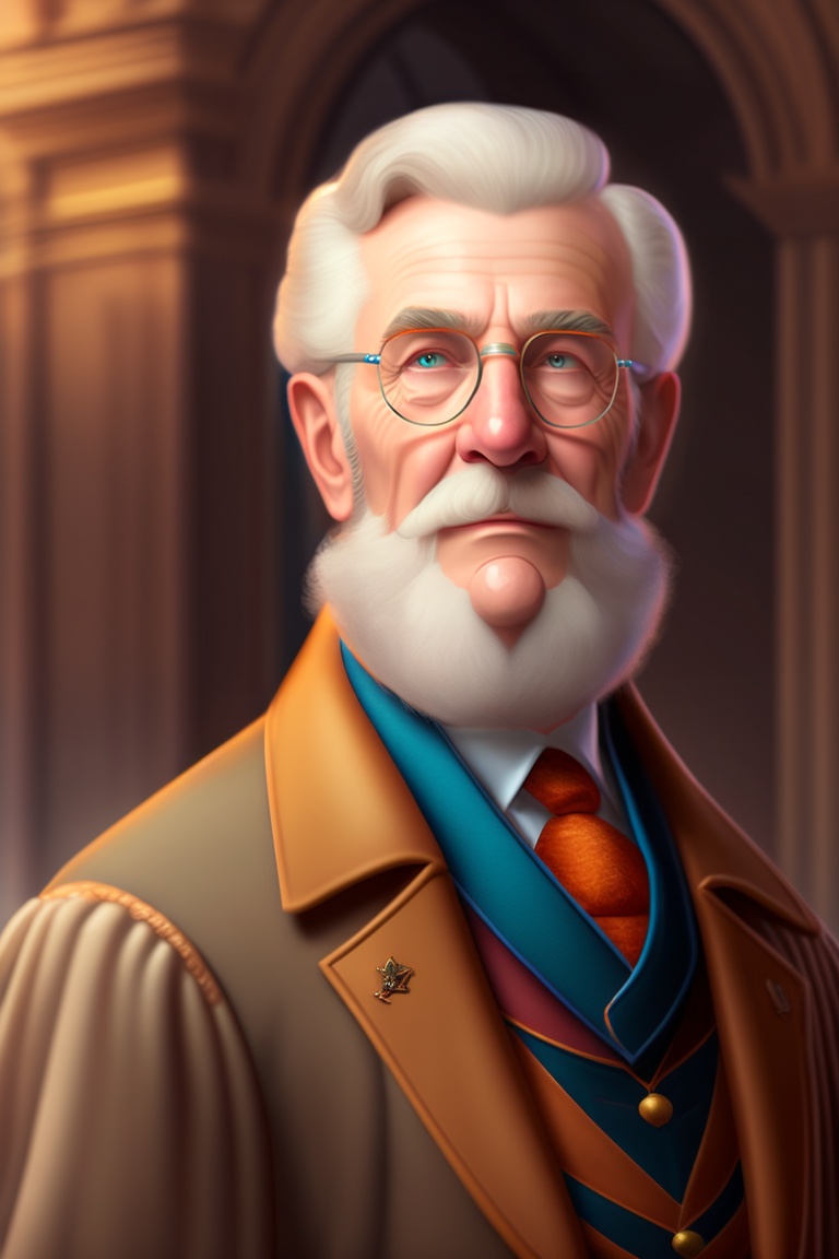 Lexica - Historian man, old appearance, in front of you