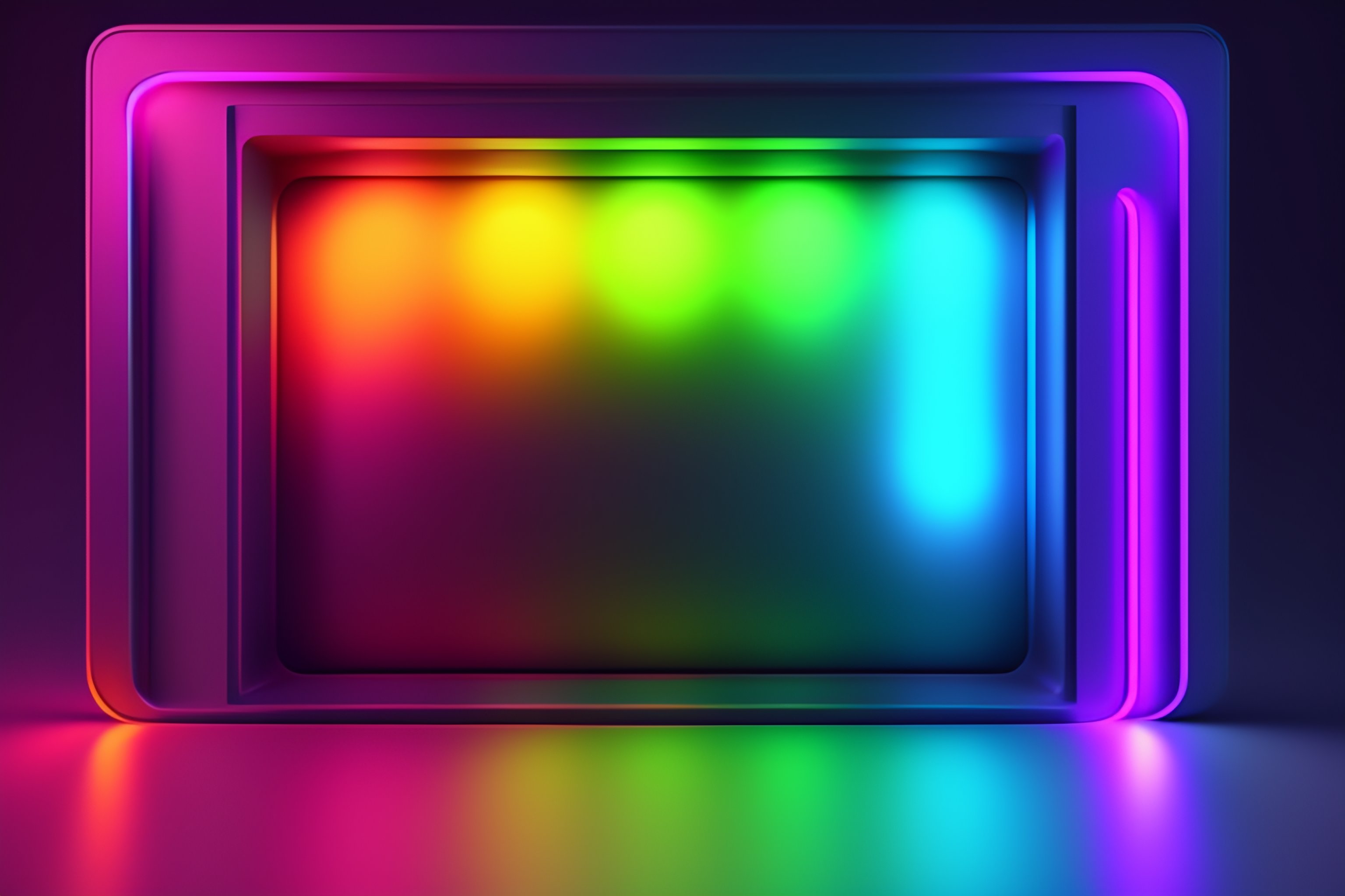 Lexica - Epic neon soundboard, 3D octane render