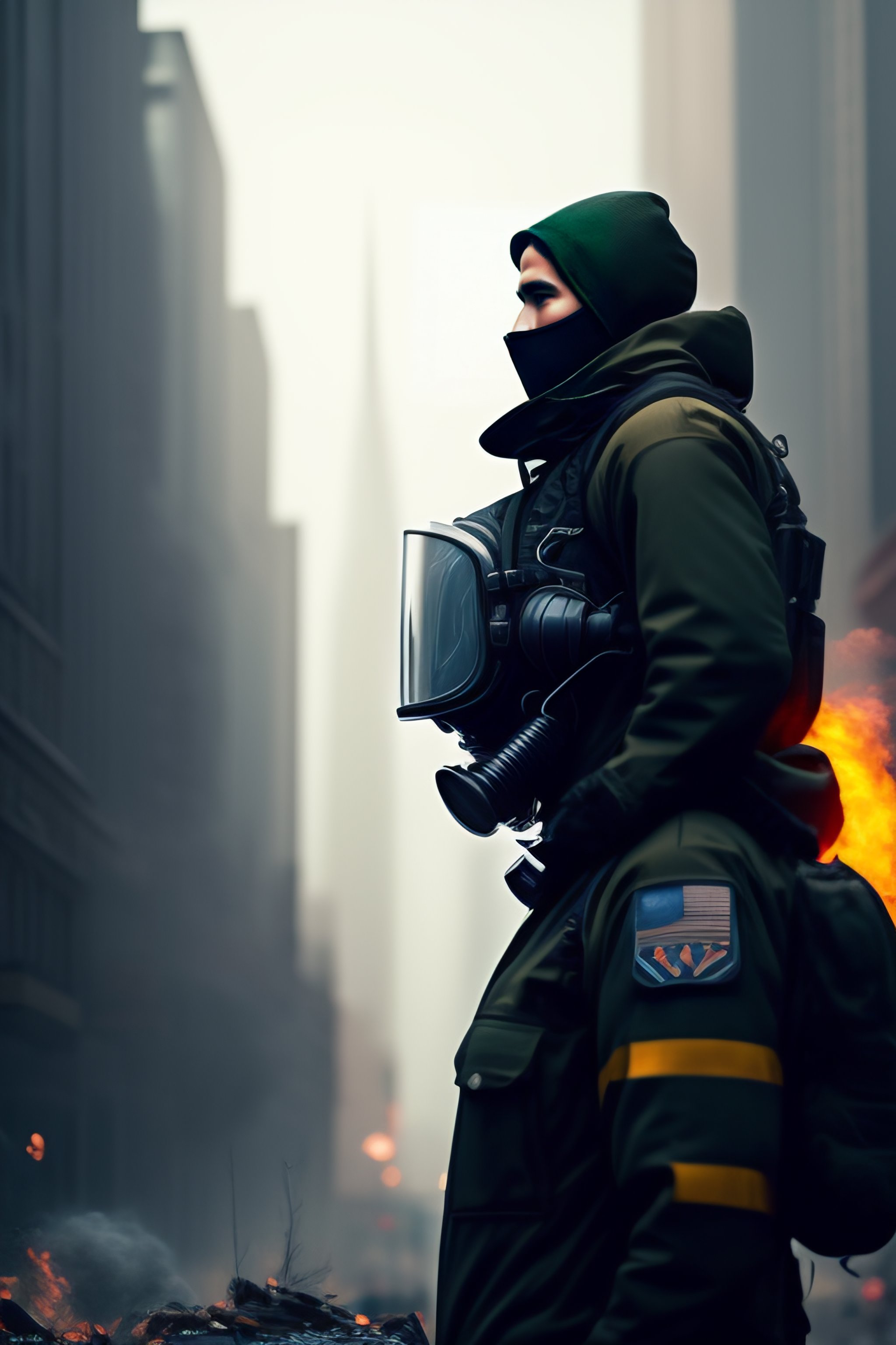 Lexica - Photorealistic man inside of a exoskeleton suit mech wearing a ...