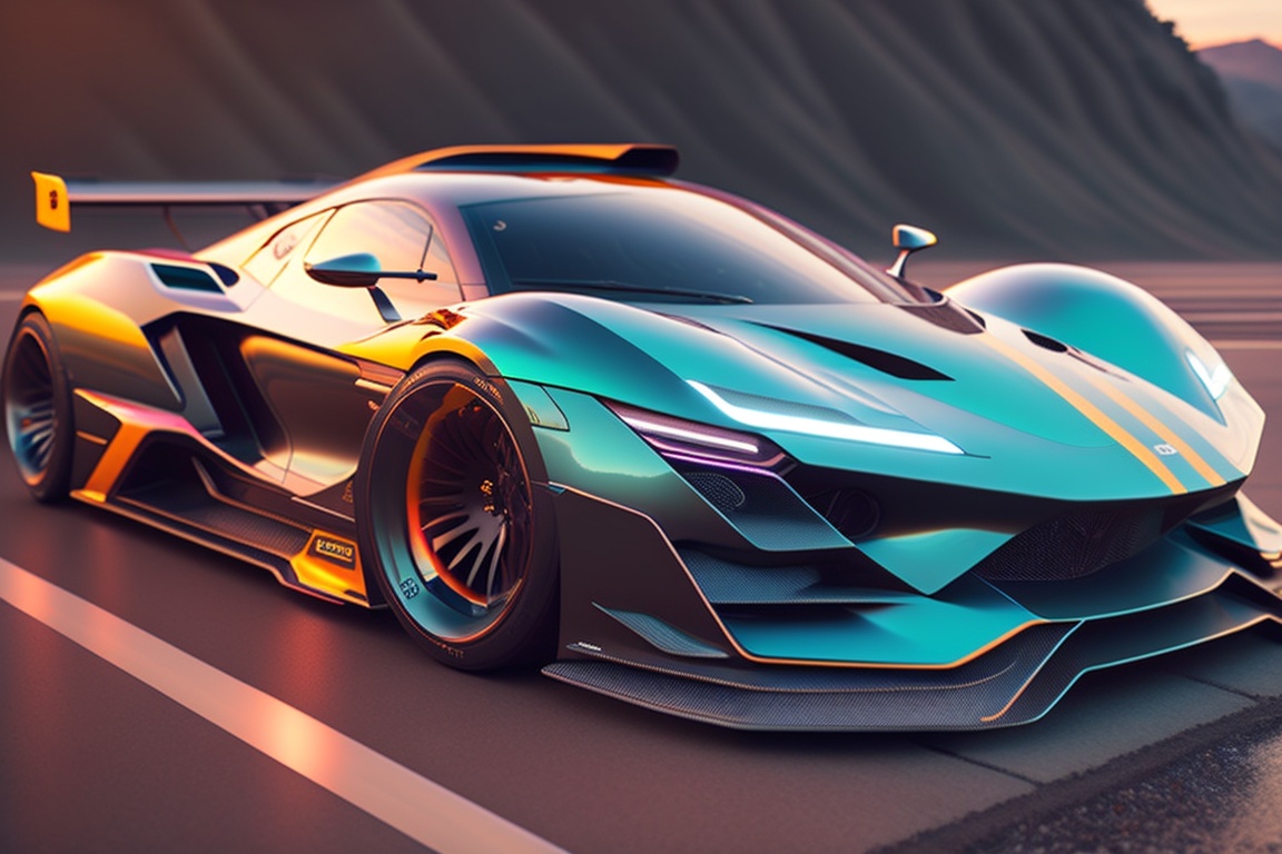 Lexica - Realistic car racing,ultra graphic,cyberpunk,road