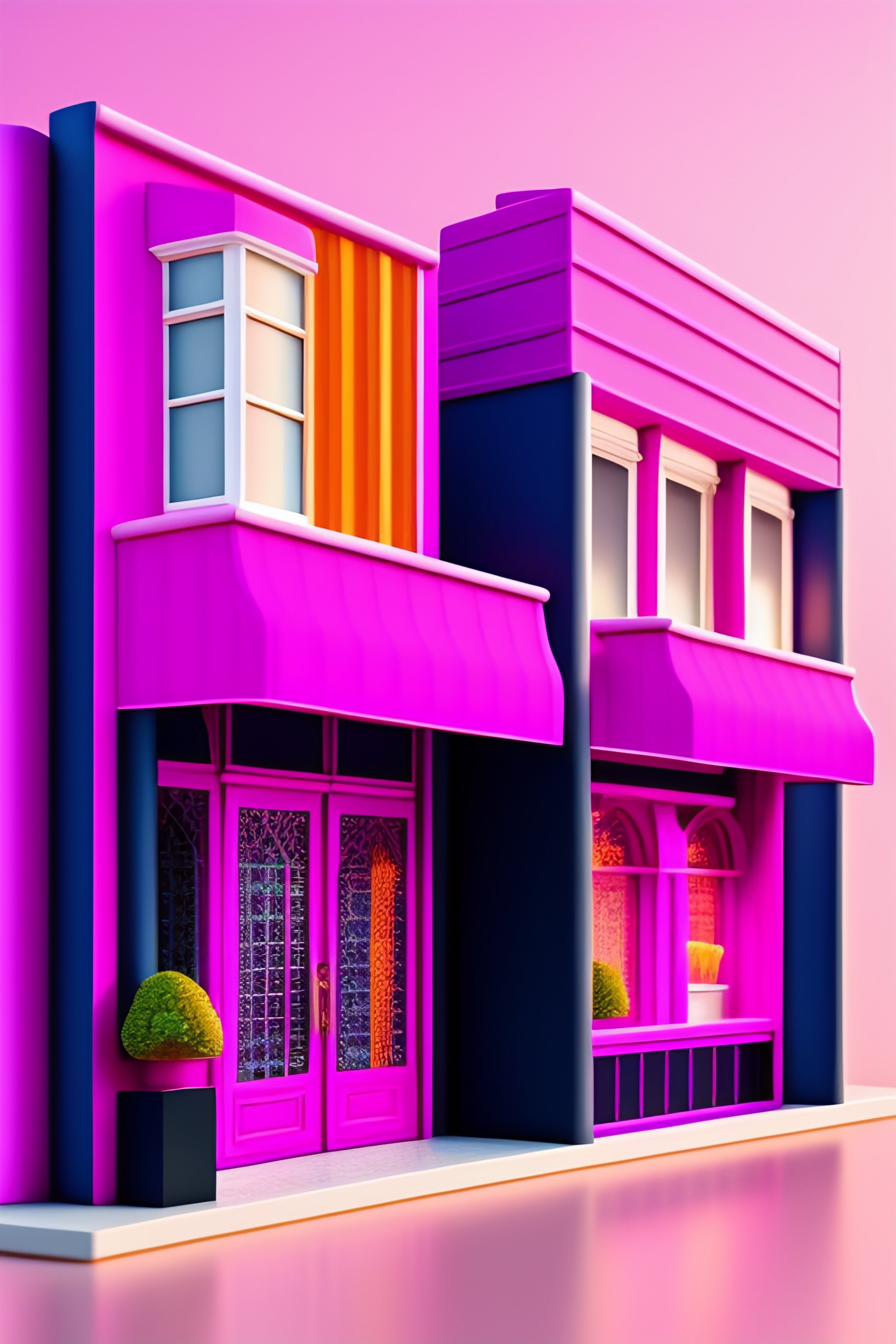 Lexica - Vector barbie doll with a barbie doll houses and shops on main ...