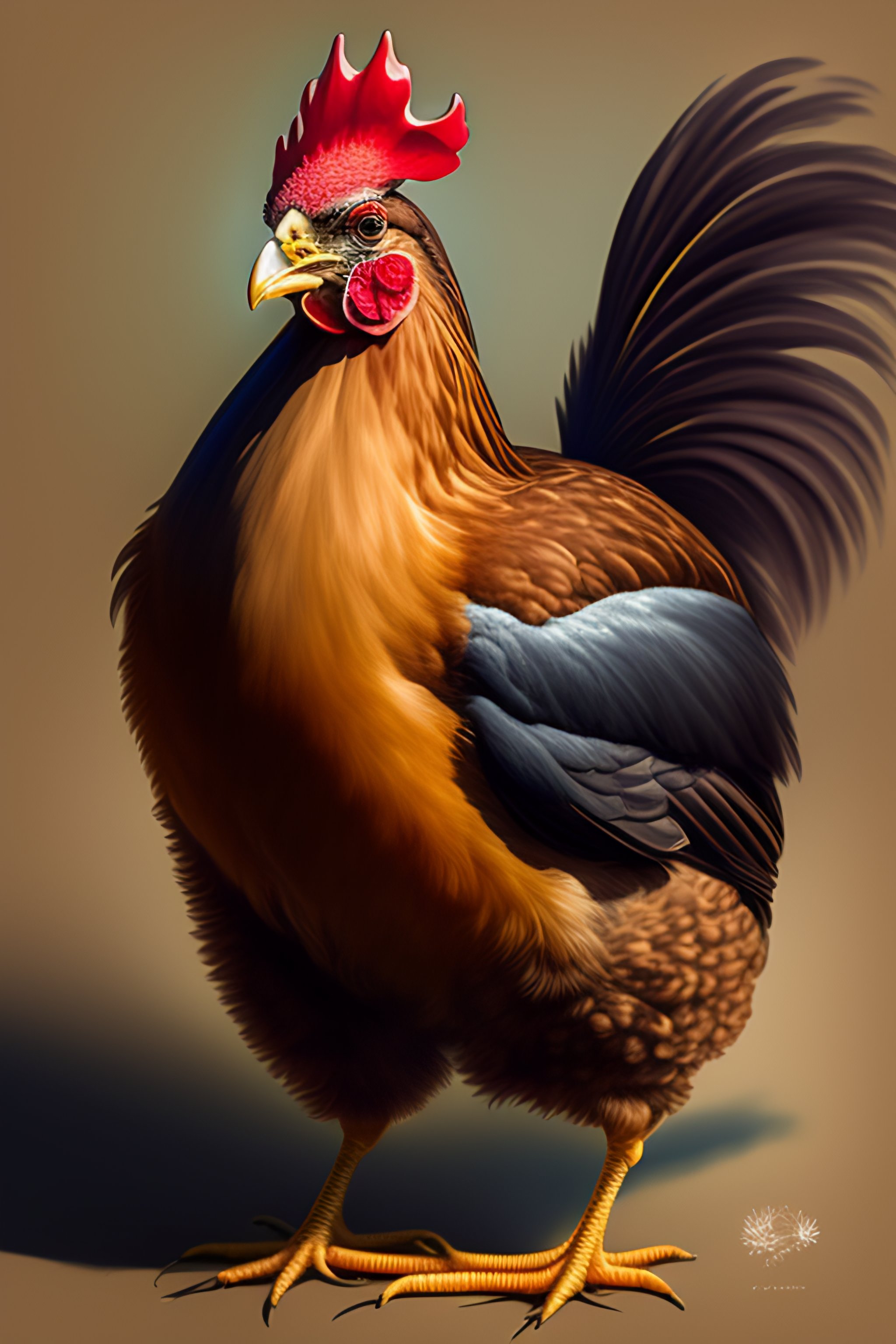 Lexica - Chicken sketch illustration