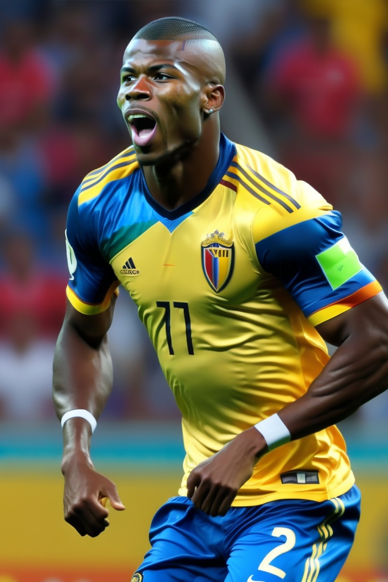Lexica - Enner Valencia, the Ecuadorian footballer, captivates the ...