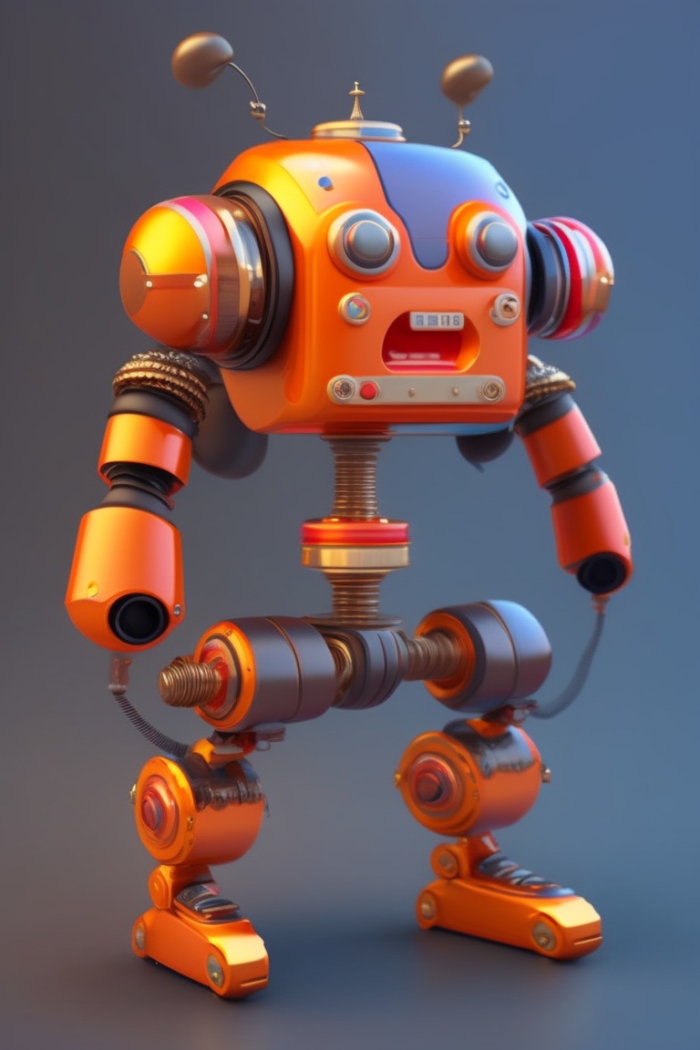 Lexica - A wacky robot made of odds and ends, very mobile with ...