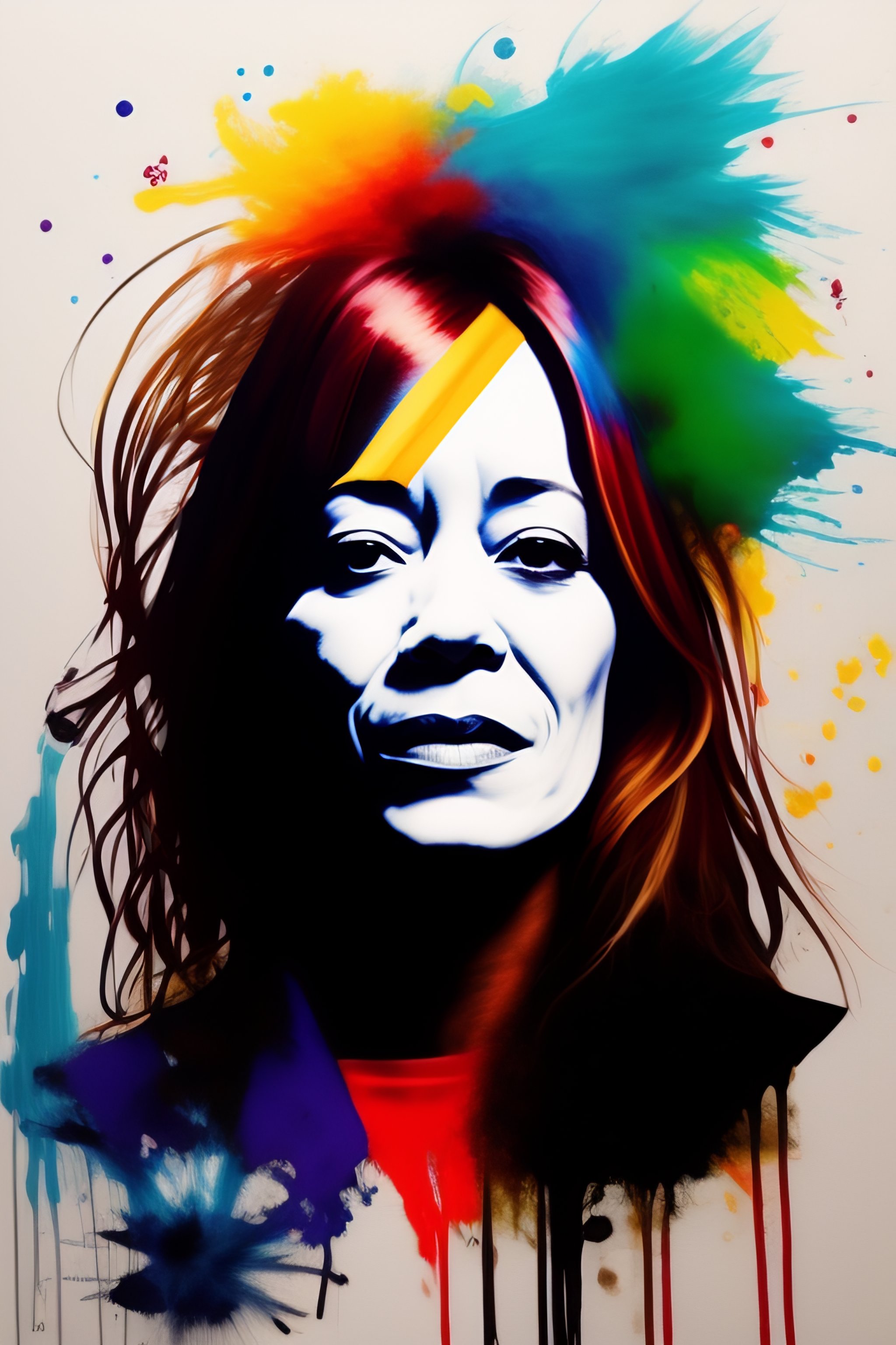 Lexica - Draw an abstract marker doodle of Beth Gibbons in the style of ...