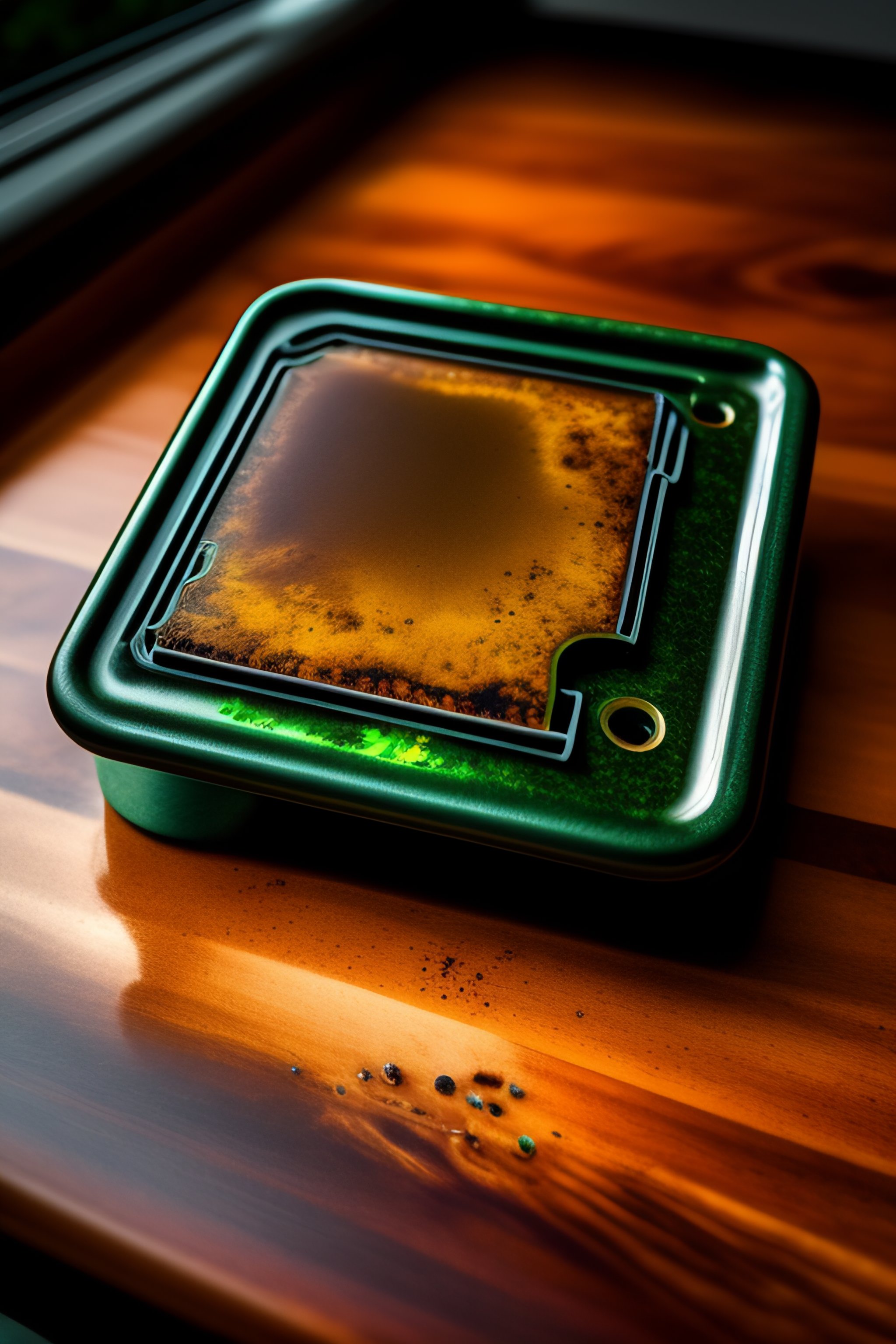 Lexica - Abandoned corroded pcb on a desk