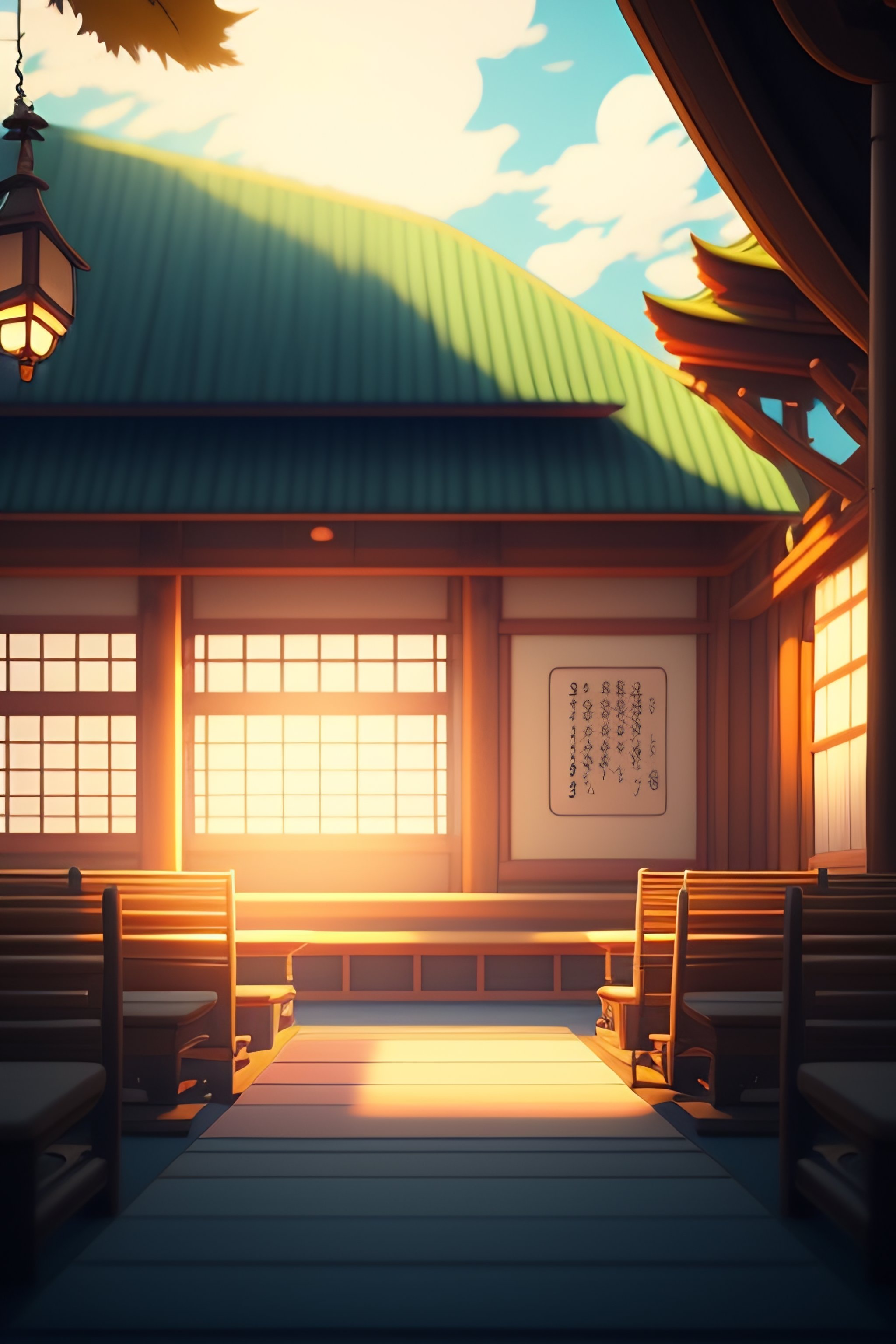 Lexica - Japanese classroom ,artstation, ghibli studio,4k, sharp, anime ...