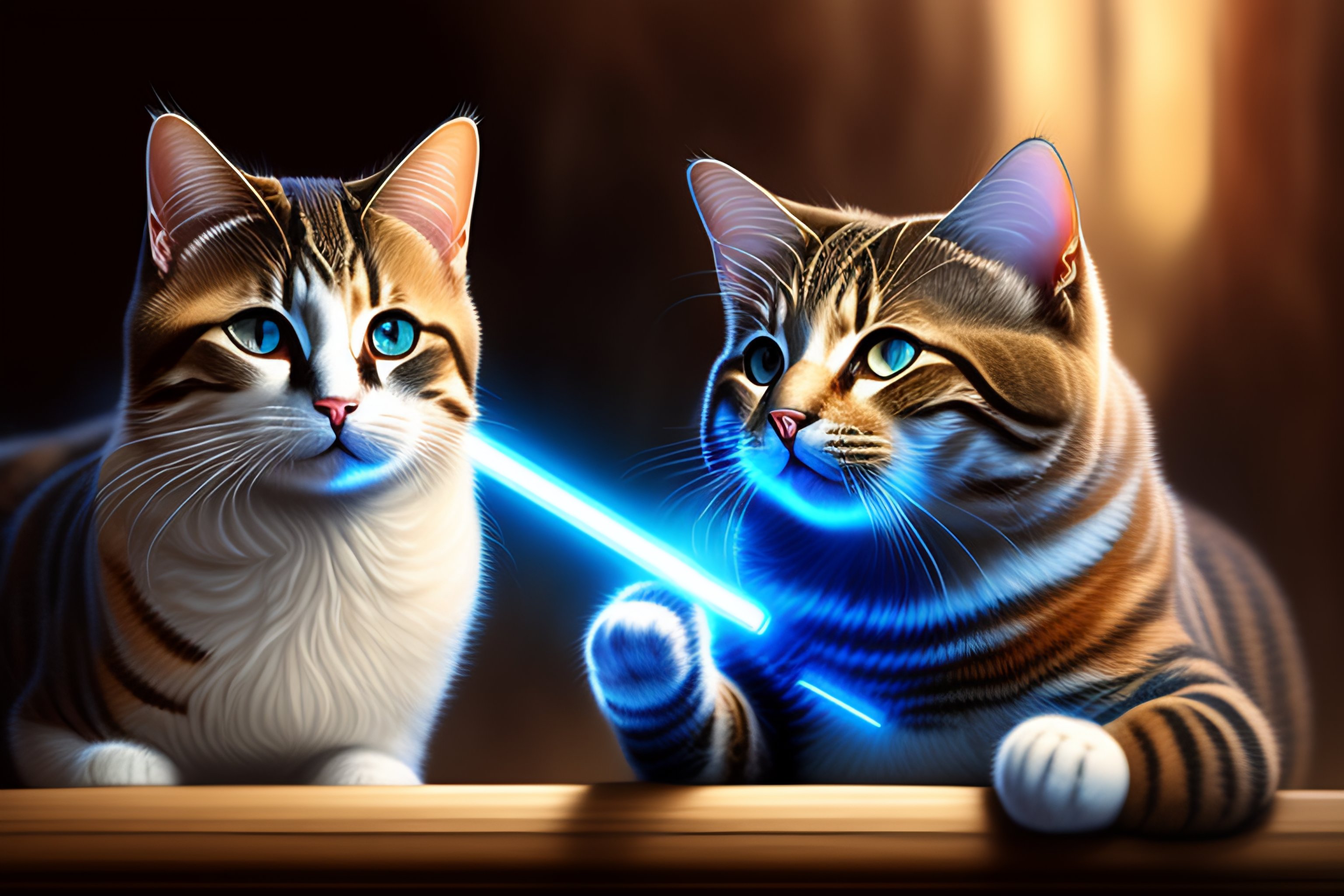 Lexica - Two jedi cats
