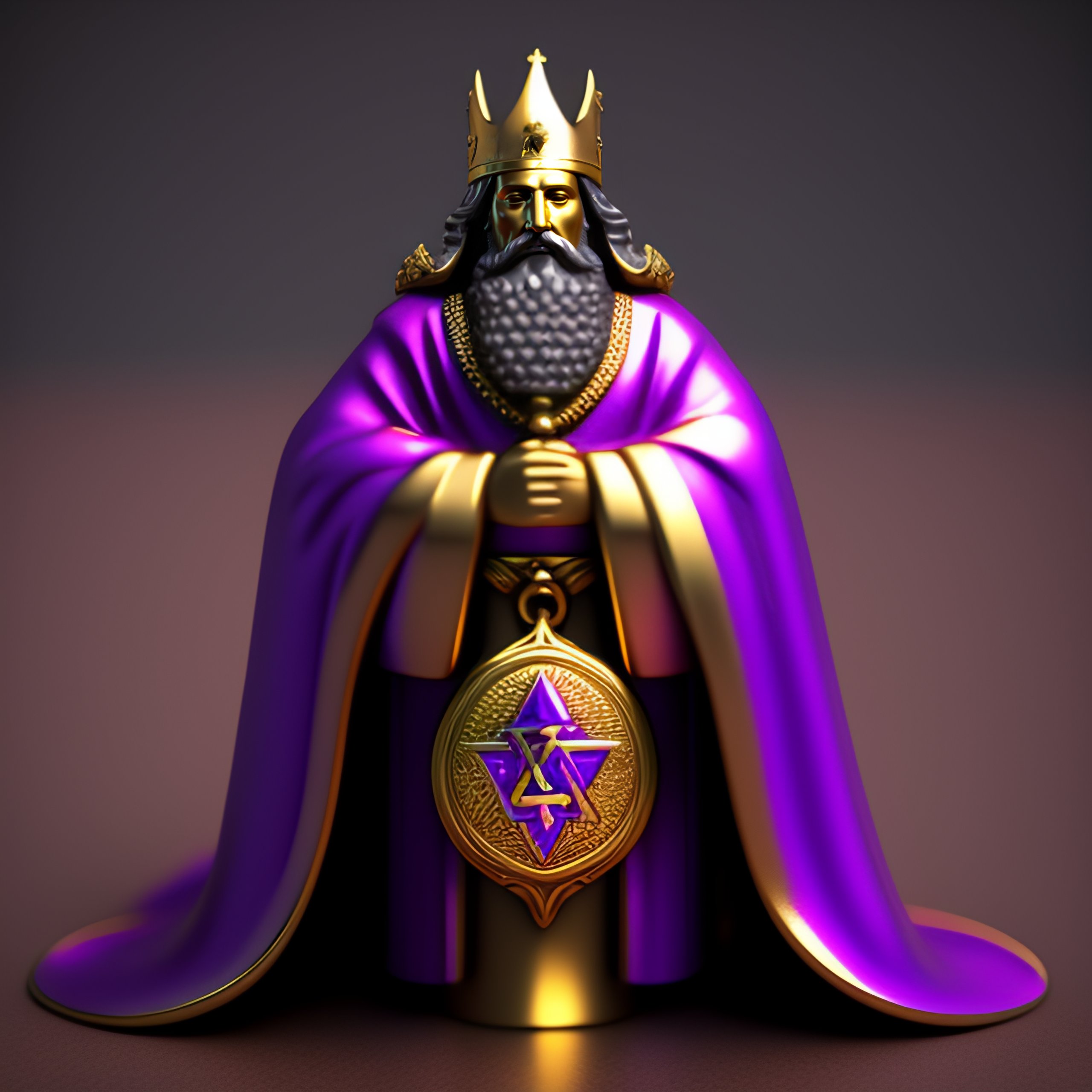 Lexica - Jewish ancient King, wearing a purple robe and a golden crown ...
