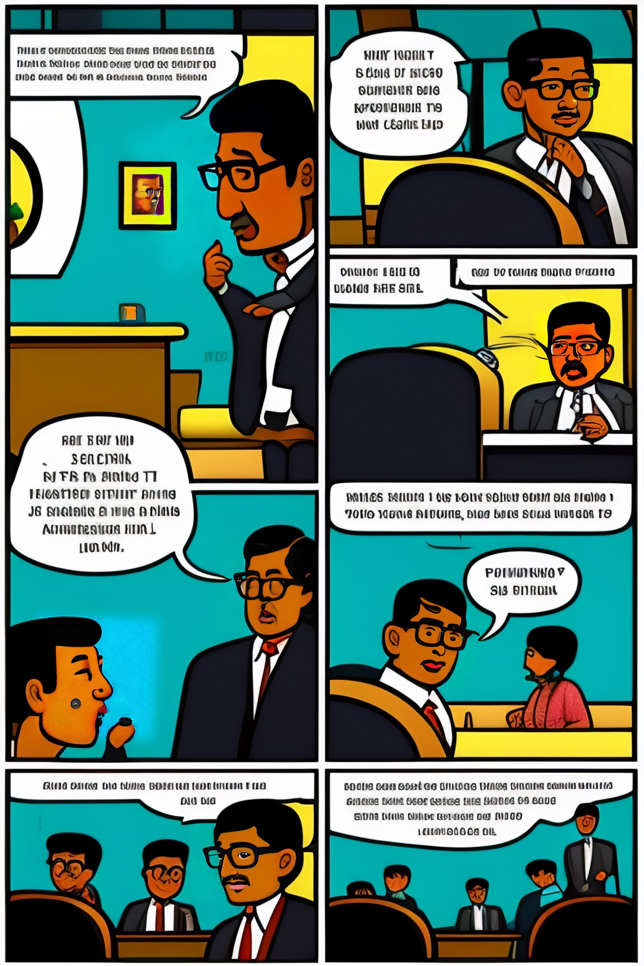 Lexica - Sundar Pichai comic strip of toilet scene