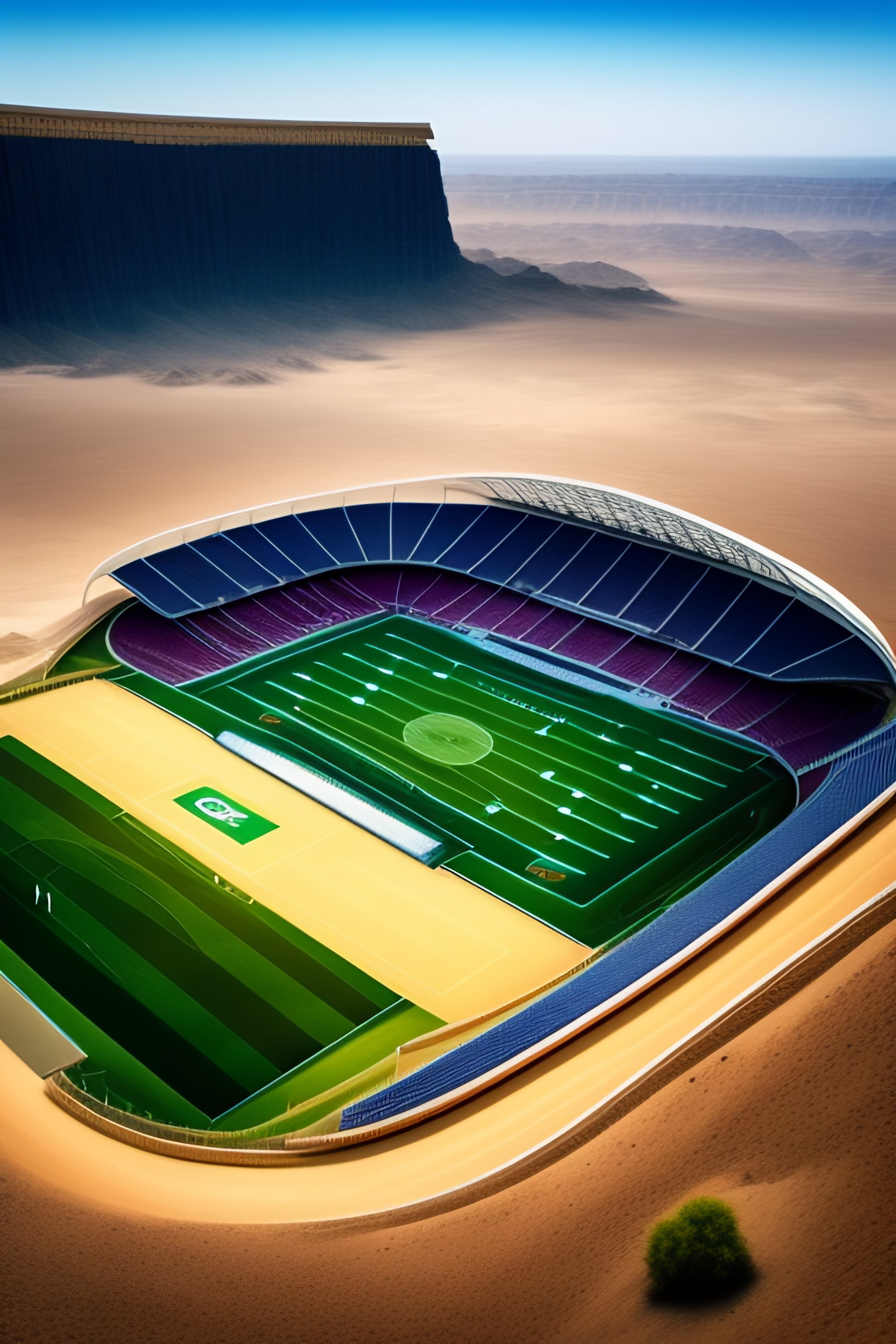 Lexica - Football stadium in Oman in the future