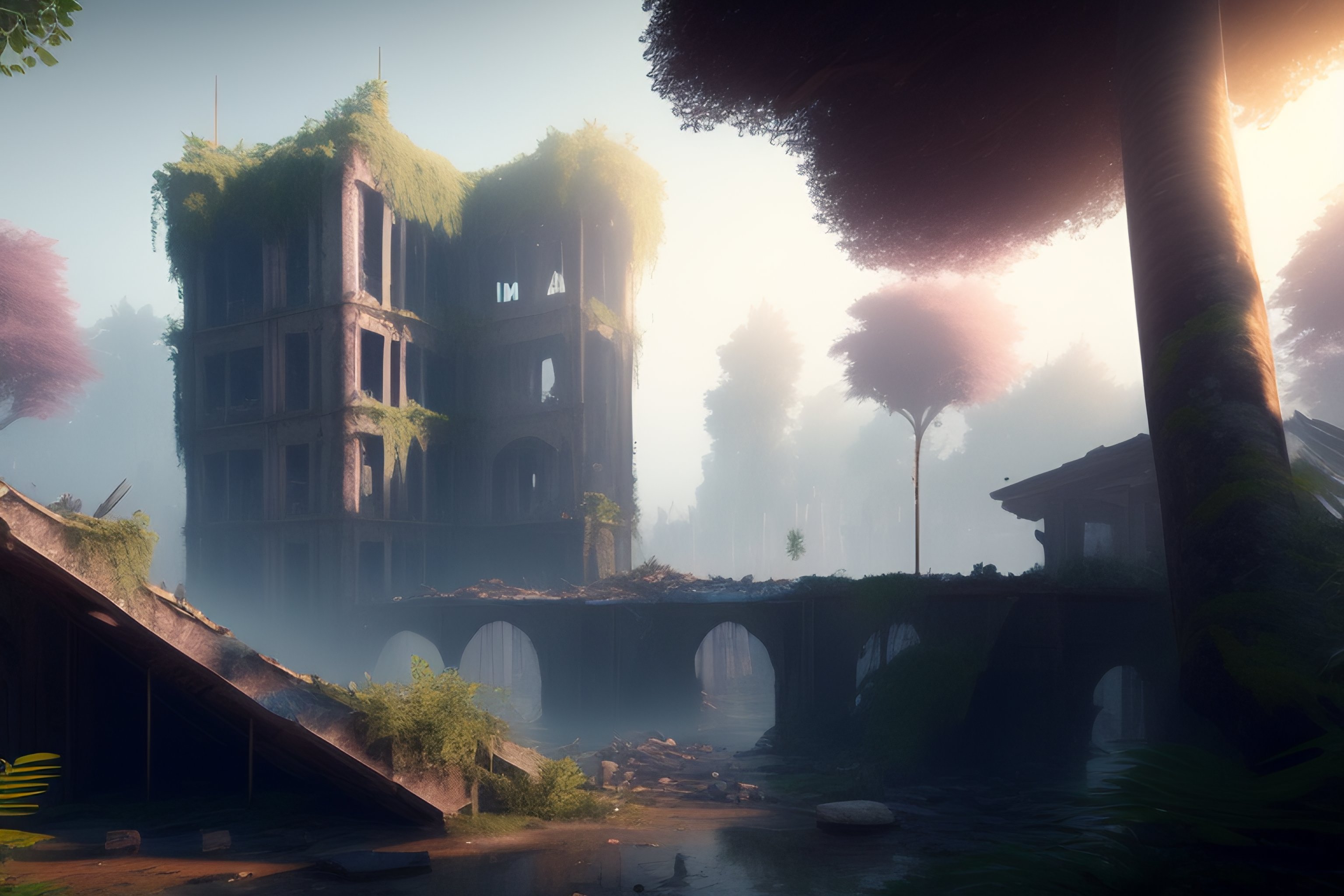 Lexica - Mankind has gone, buildings crumble, decay & fall down, nature ...