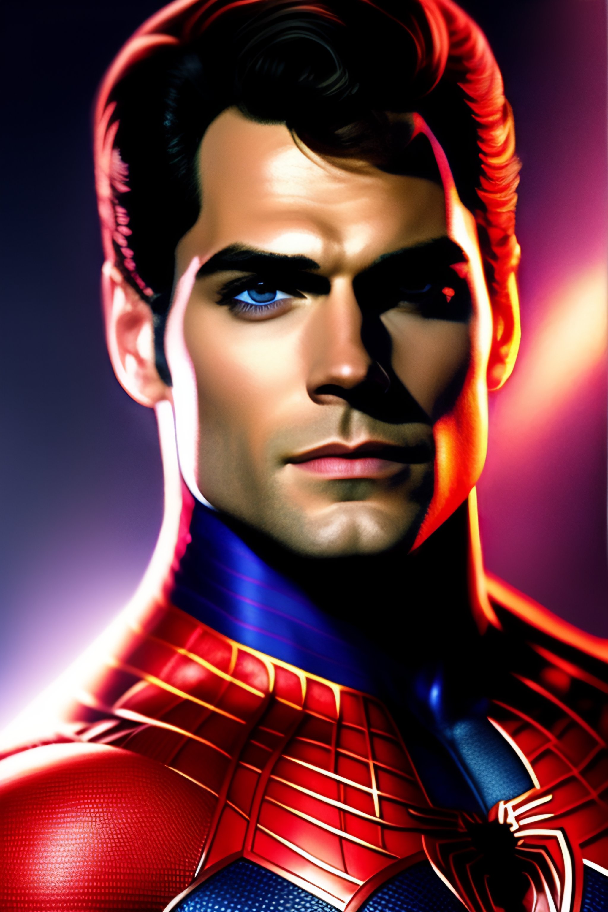 Lexica - Henry cavill as spider man 2099