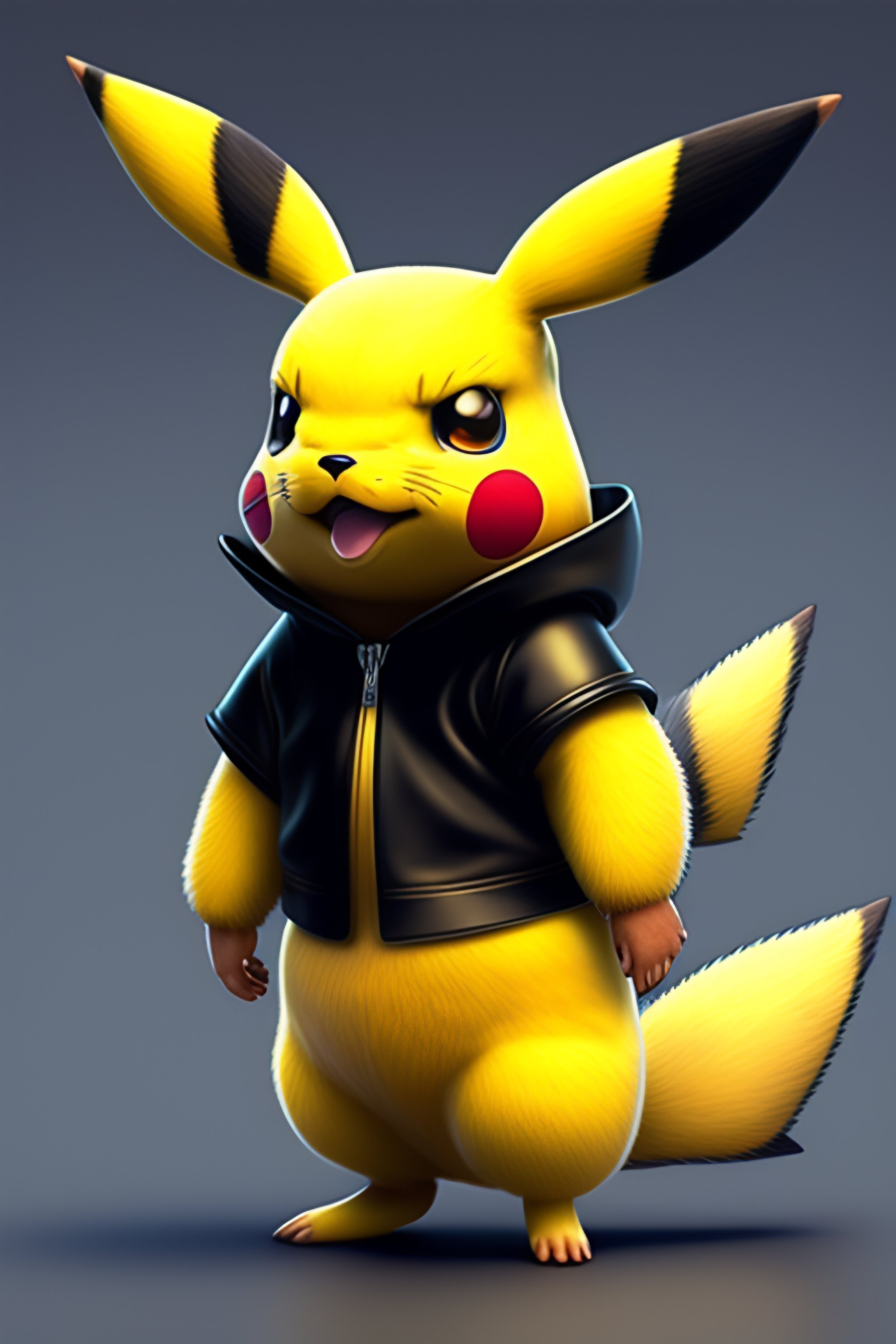 Lexica - Pikachu dressed as a french bad boy
