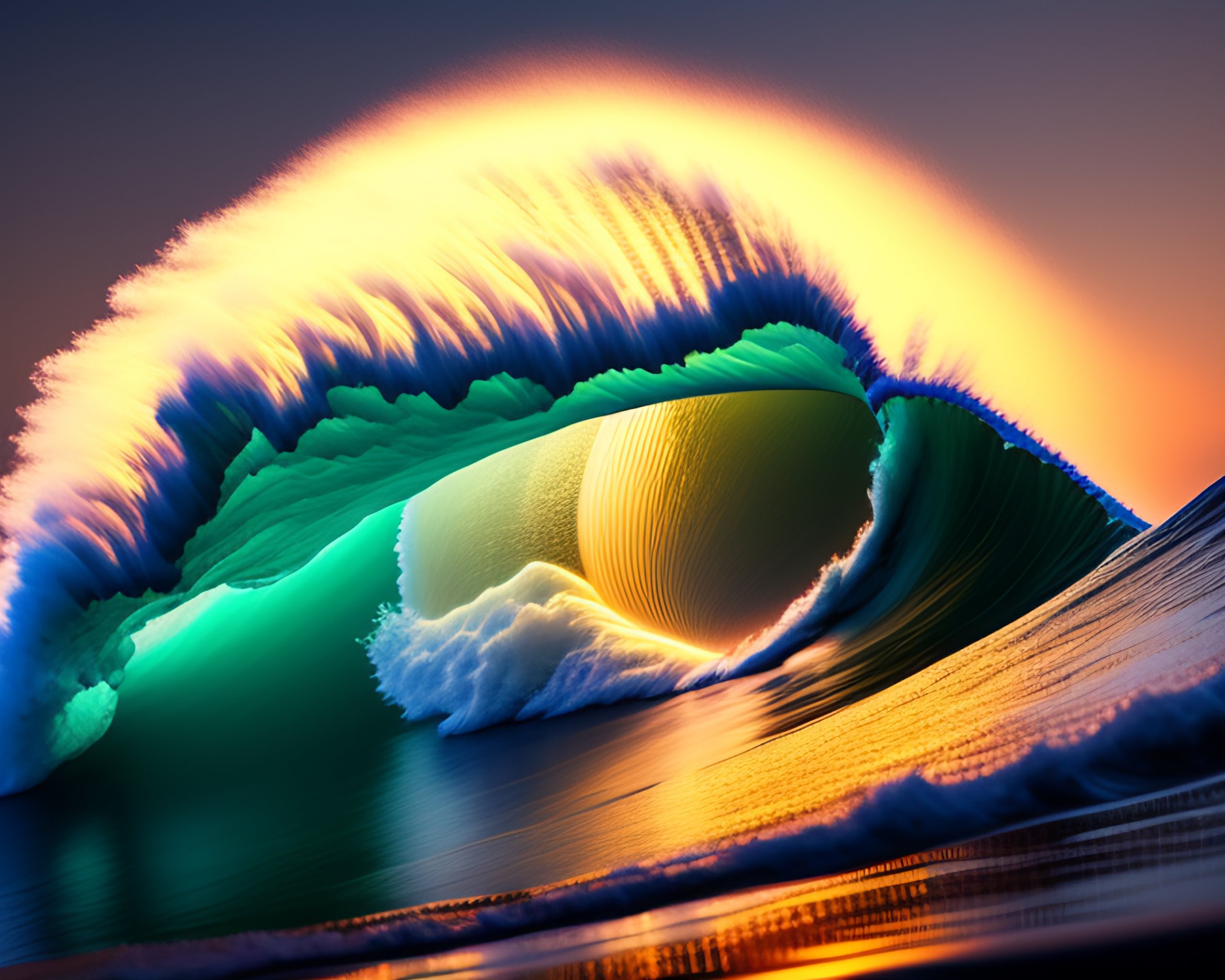 Lexica - Bitcoin gold surfer from earth