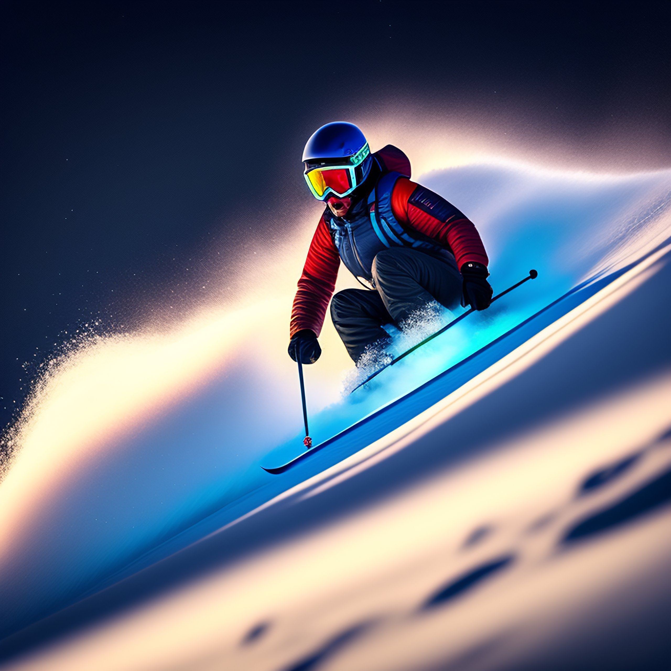 Lexica - Skier portrait in pixel art