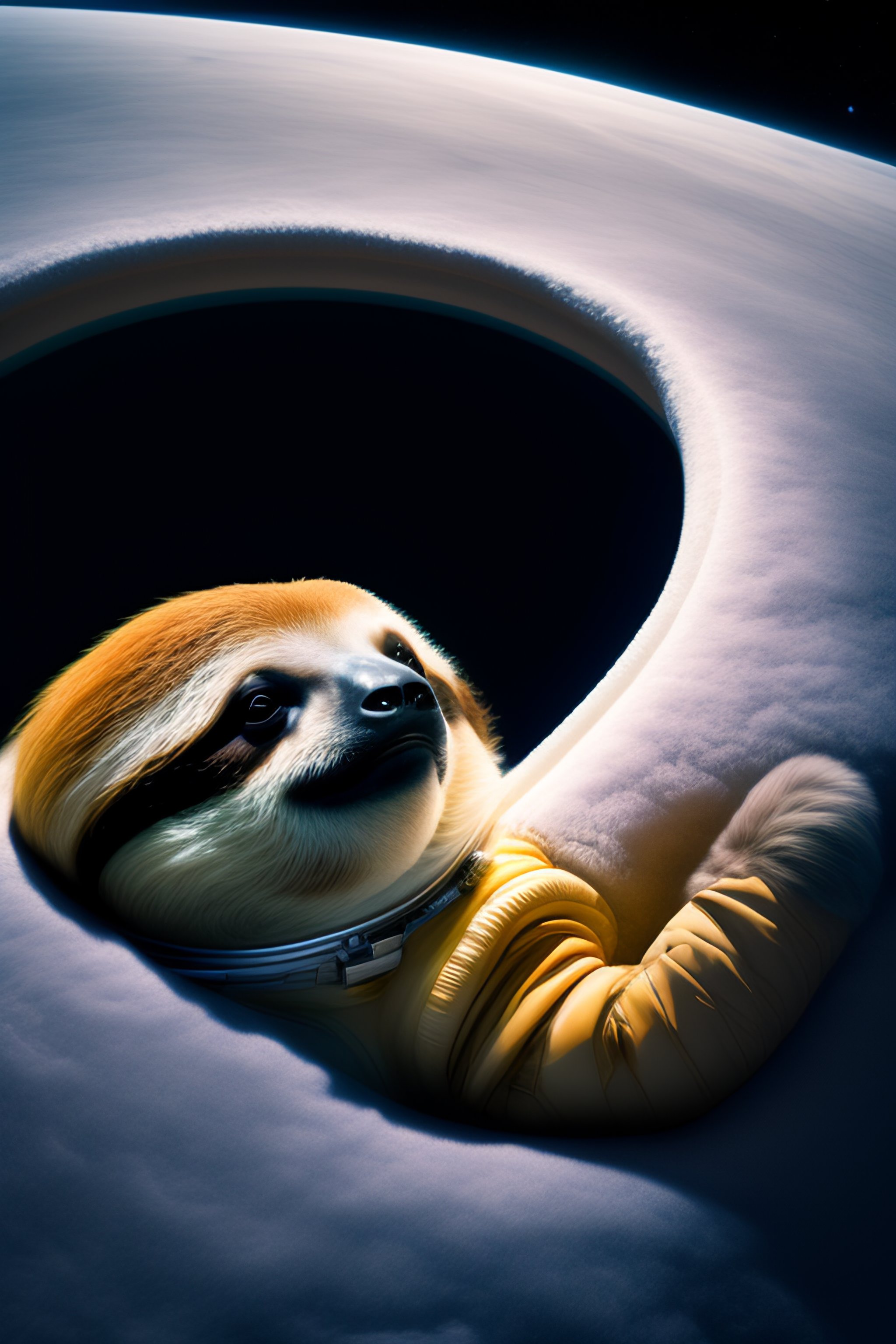 Sloth In Space Wallpaper
