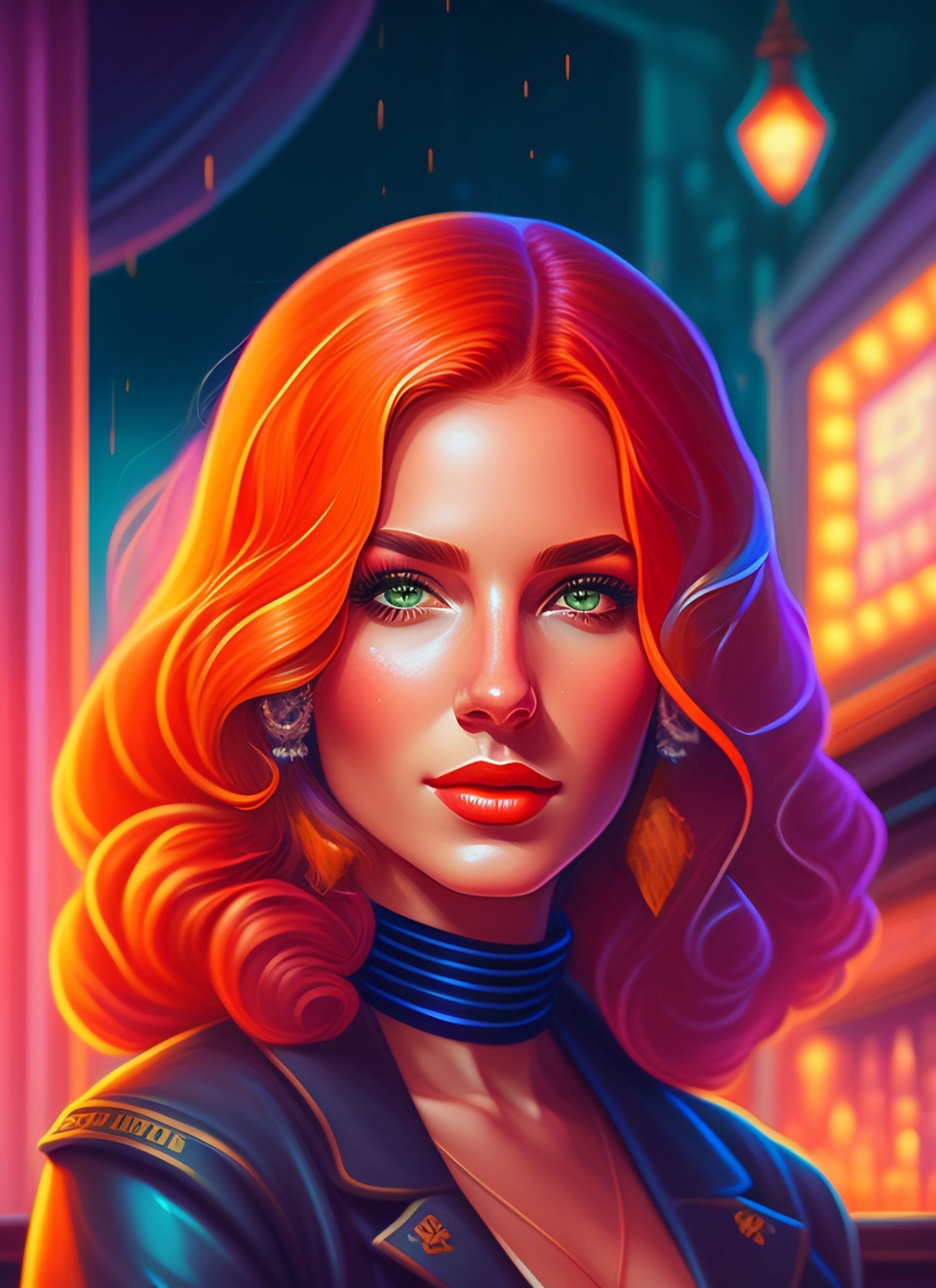 Lexica - Character portrait of young woman as a beautiful barmaid, cozy ...