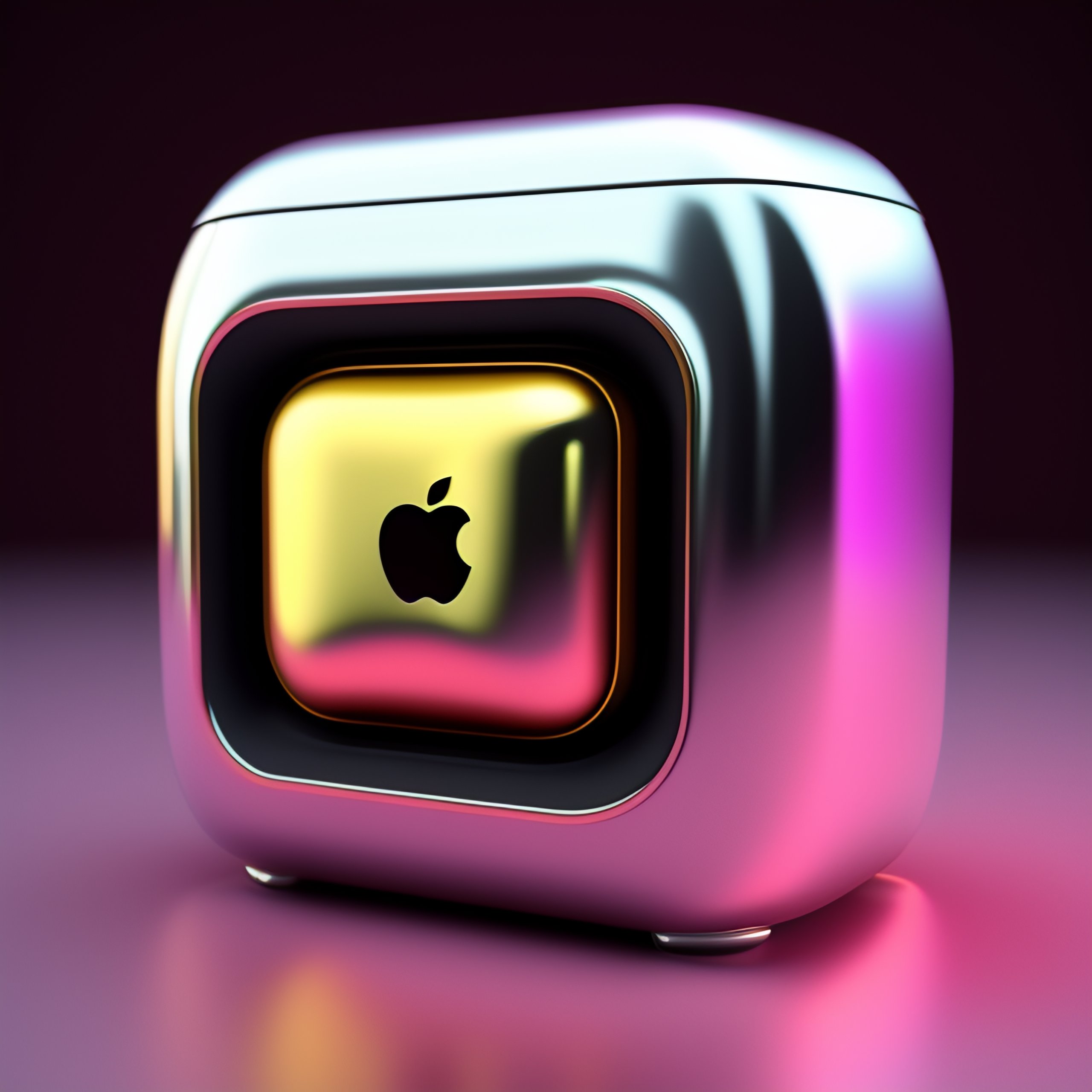Lexica - 3D retro tiny cute original Apple Mac II render