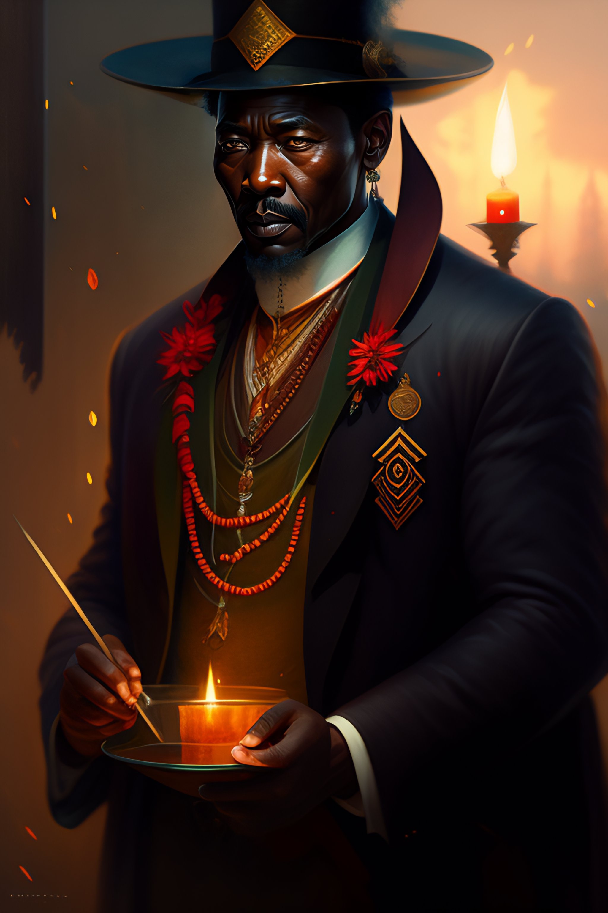 Lexica - Full shot body photo of a voodoo witch doctor old-fashioned ...