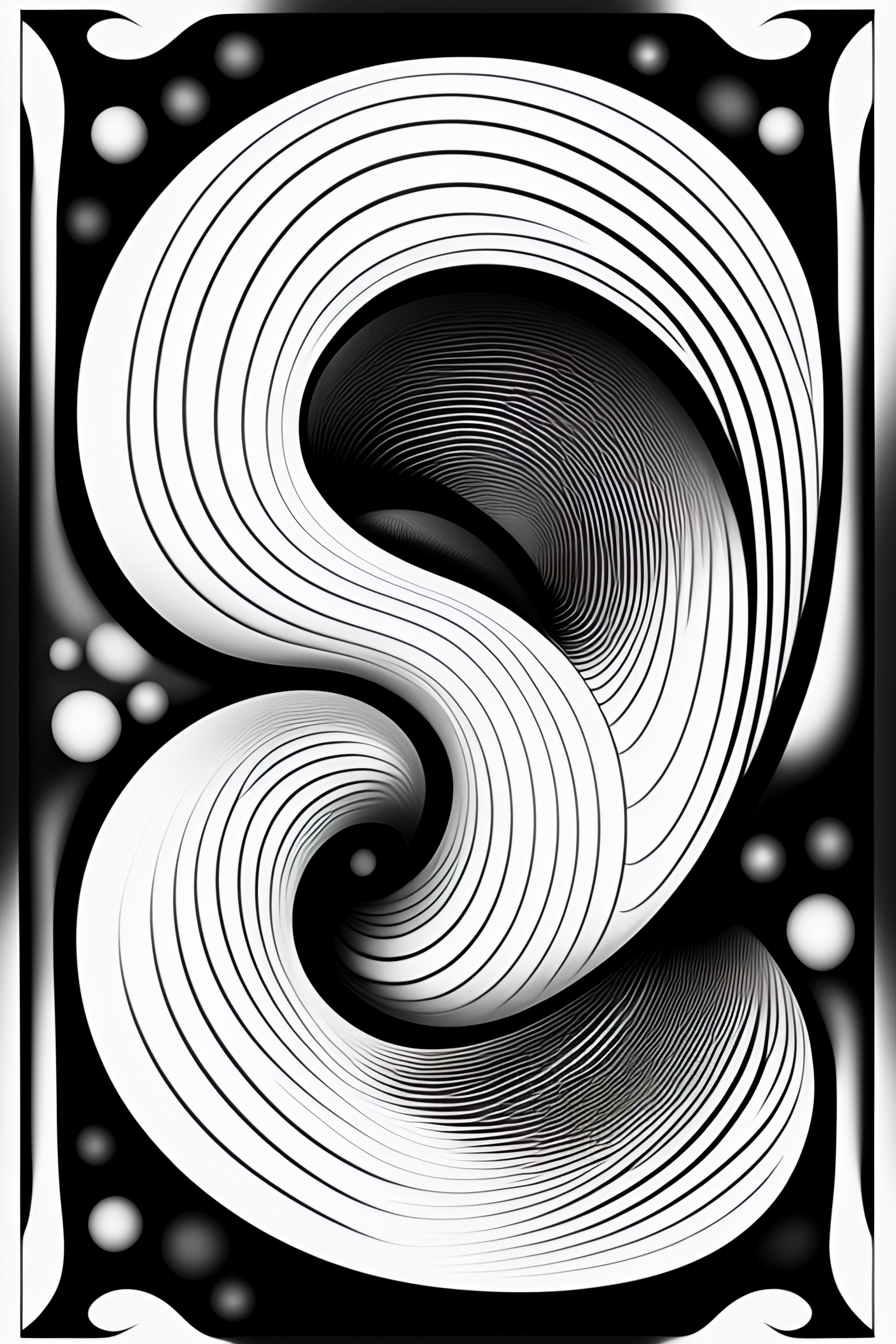 Lexica - Style number, number one, one, black and white, realistic line ...