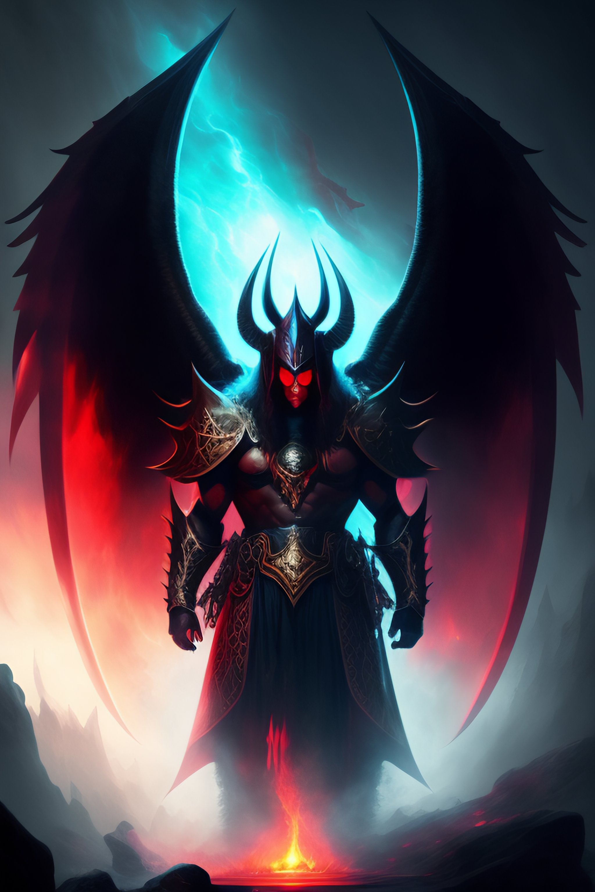 Lexica - Greater demon baal called the great duke red color wings horns ...