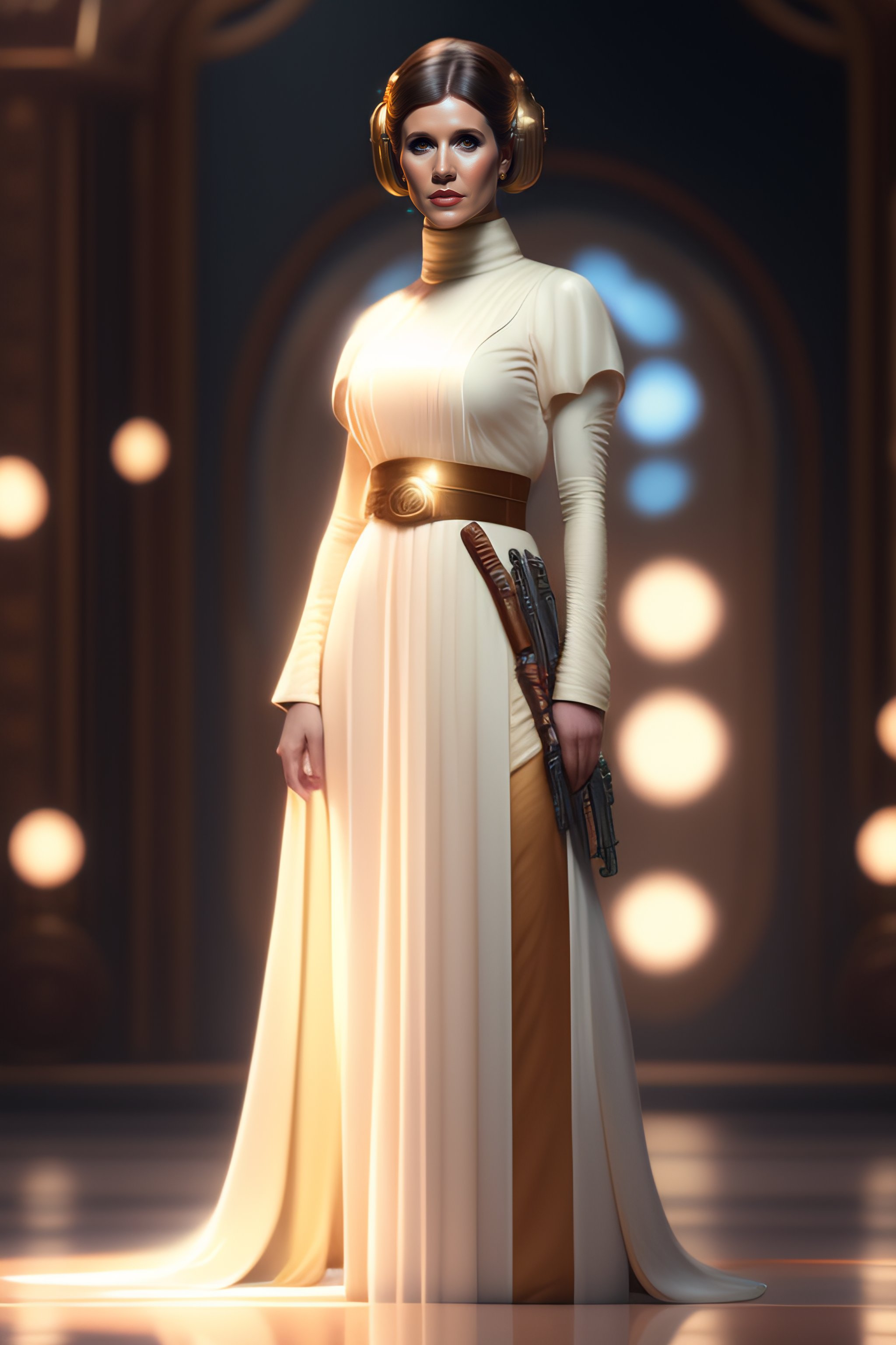 Lexica - Nudde, full length, legs, young Carrie Fisher as Princess Leia ...