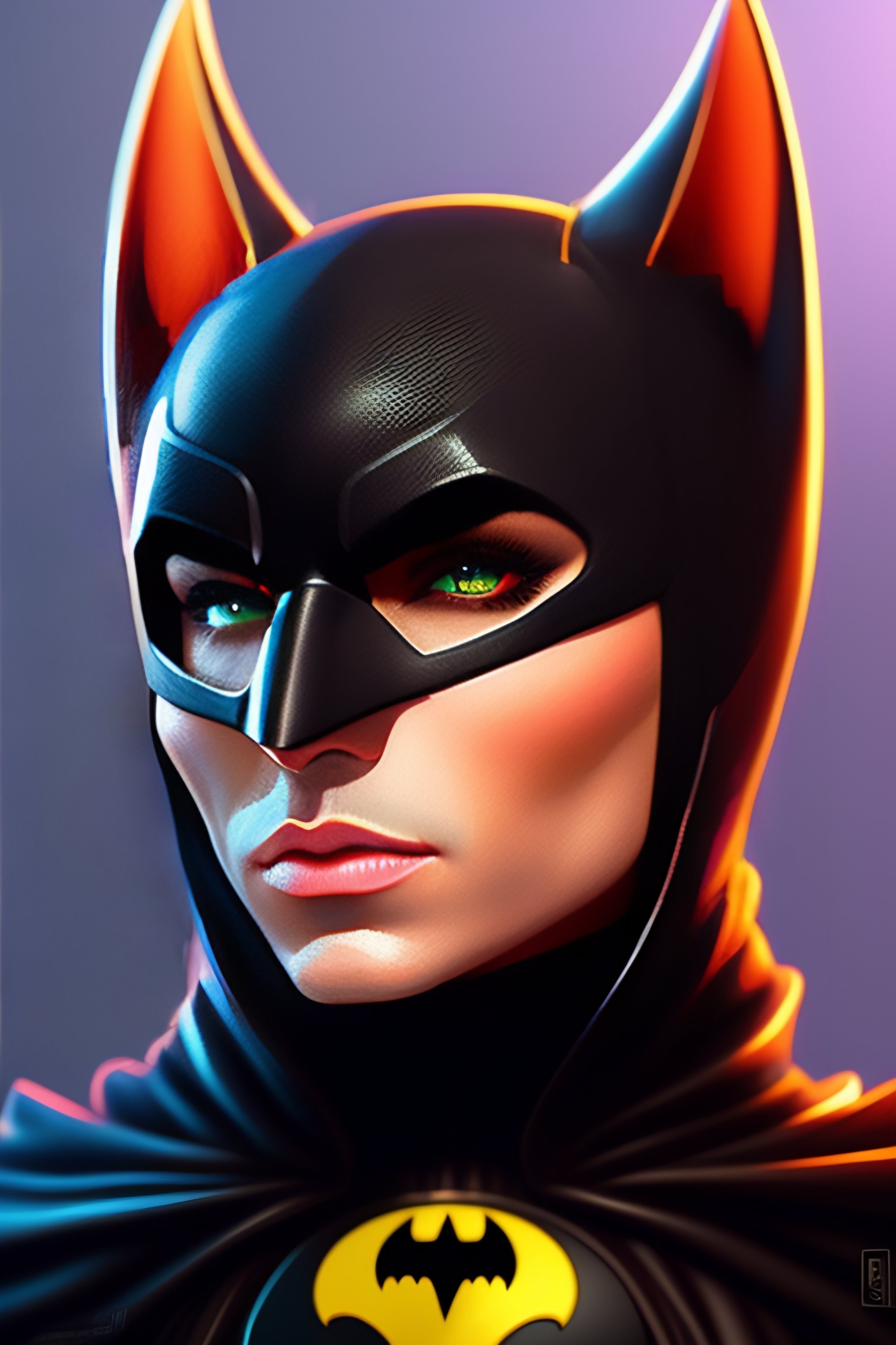 Lexica - Pixel art, Cute and adorable cartoon batman face, fantasy ...