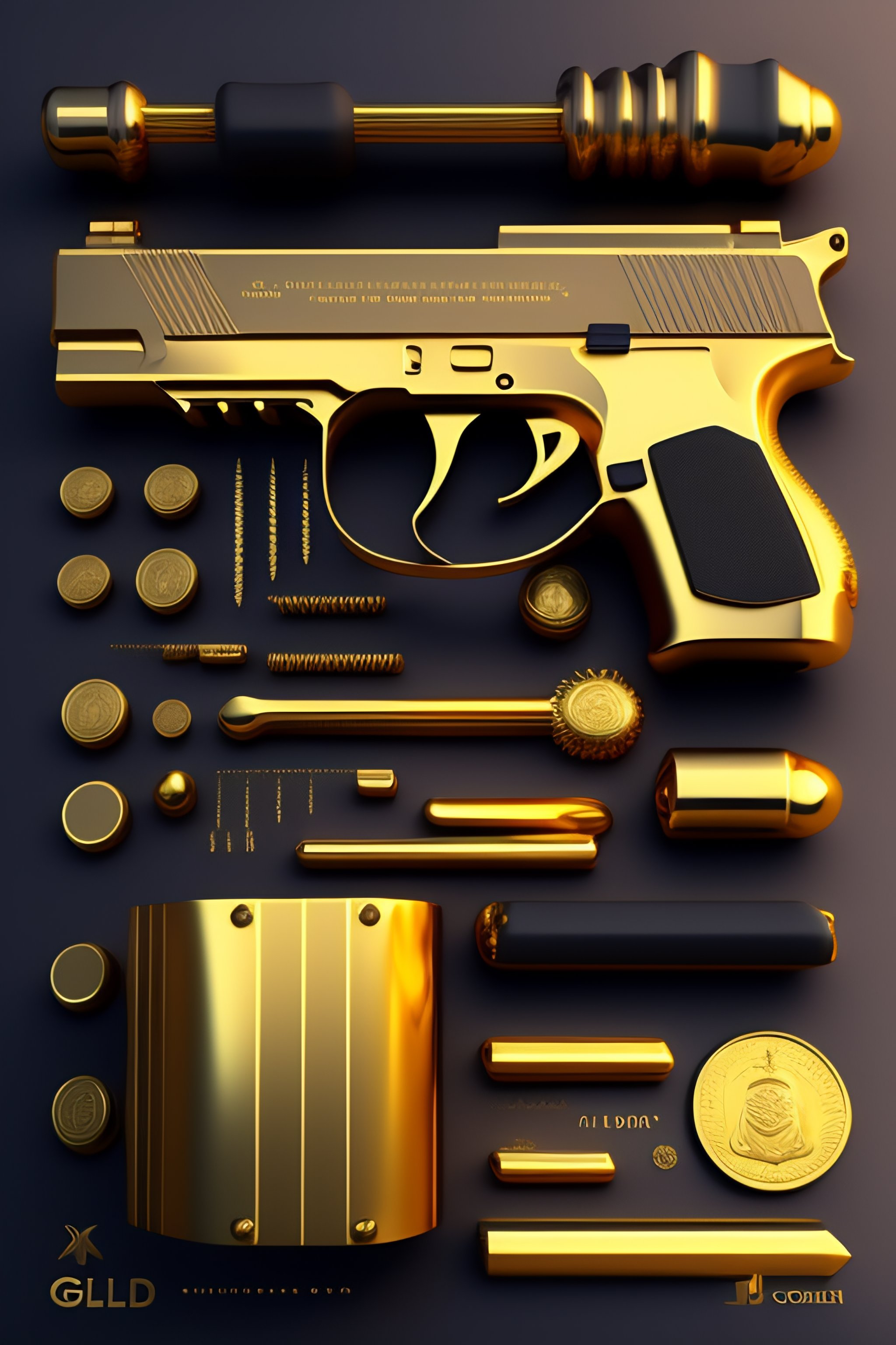 Lexica - Gold Coin, One part, Highly detailed, Cartoony, low poly, No ...