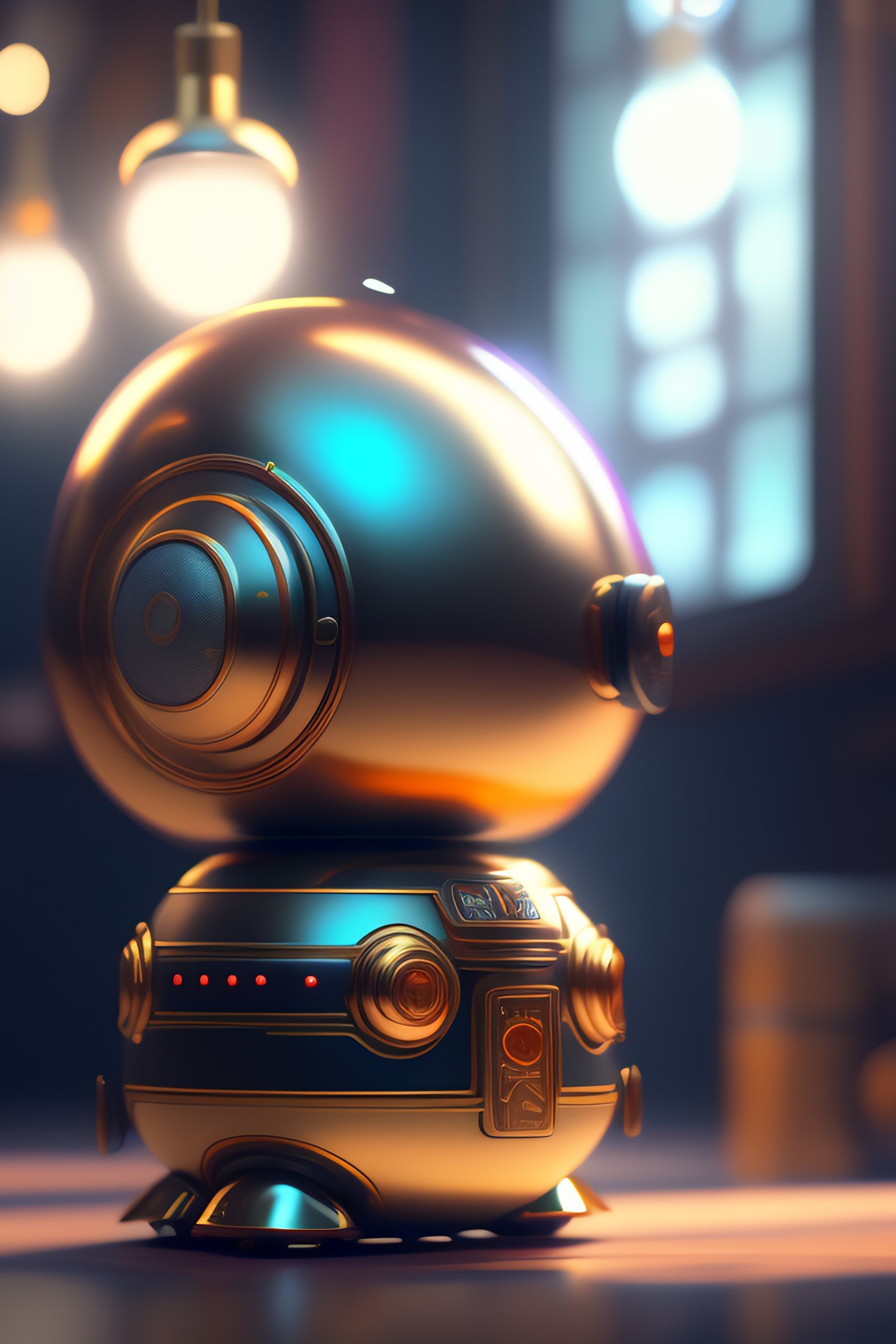 Lexica - Electronik robot and ofice ,unreal engine, cozy indoor ...