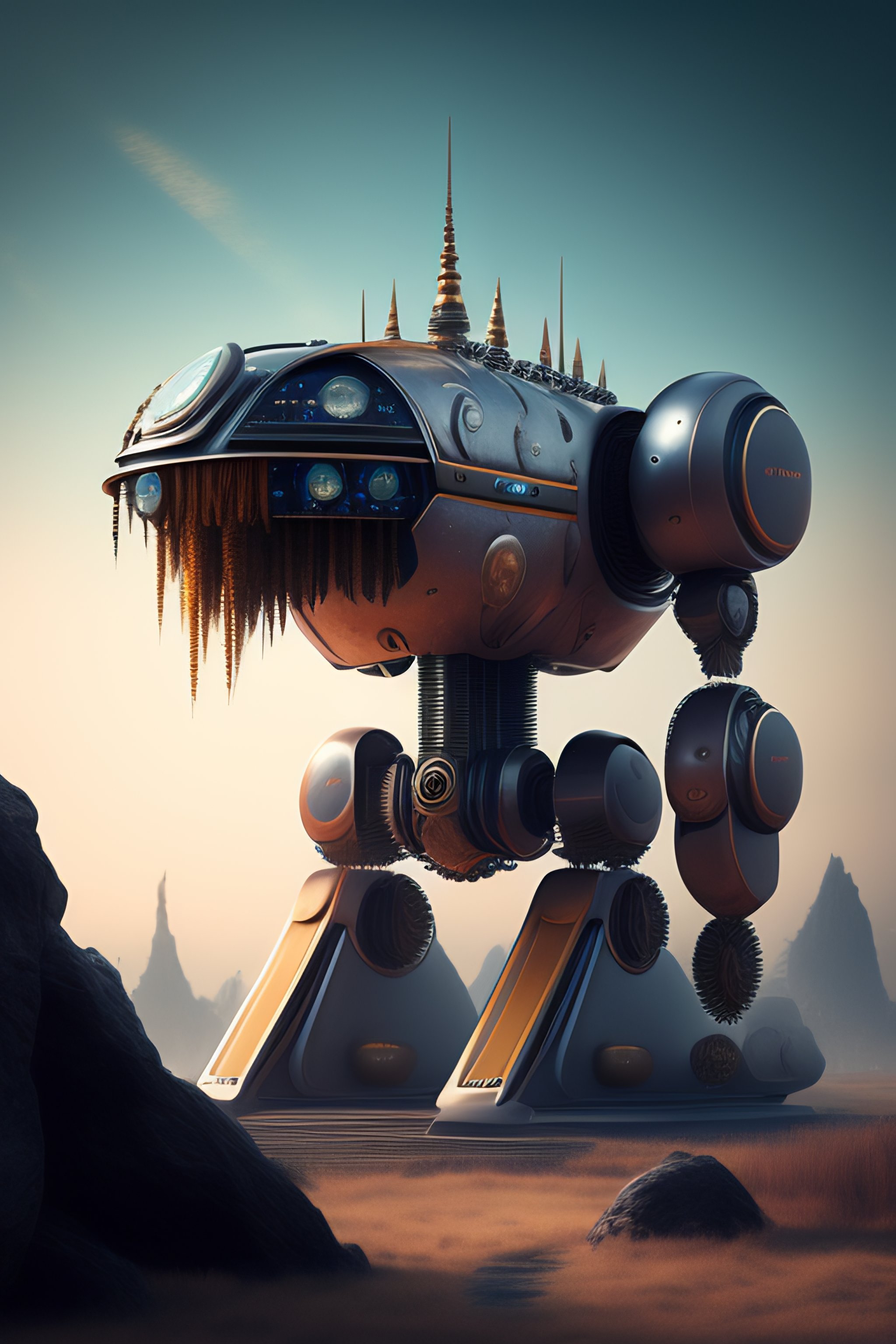 Lexica - Robot , realistic, THE CHAOS CORRUPTED