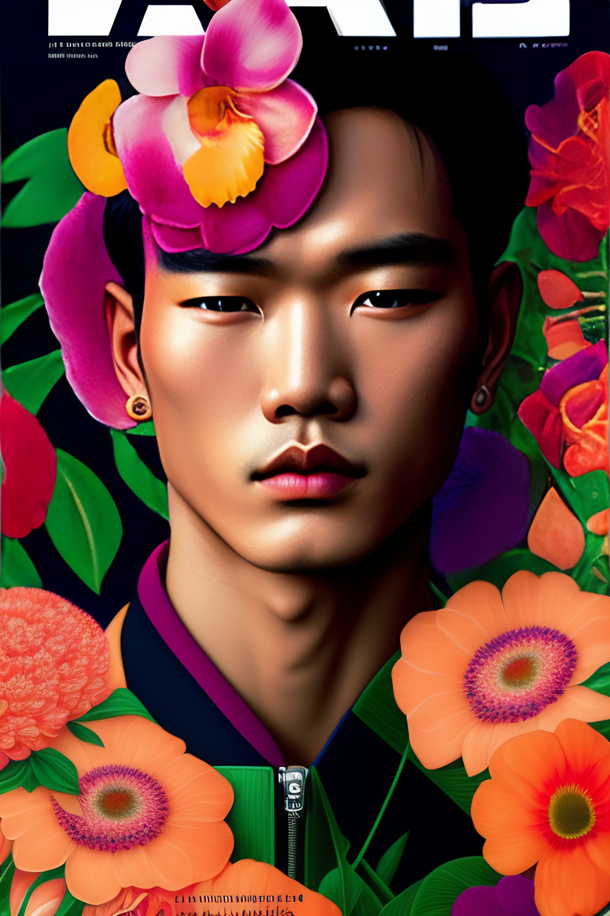 Lexica - Magazine cover poster, upper portrait of male soldier wearing ...