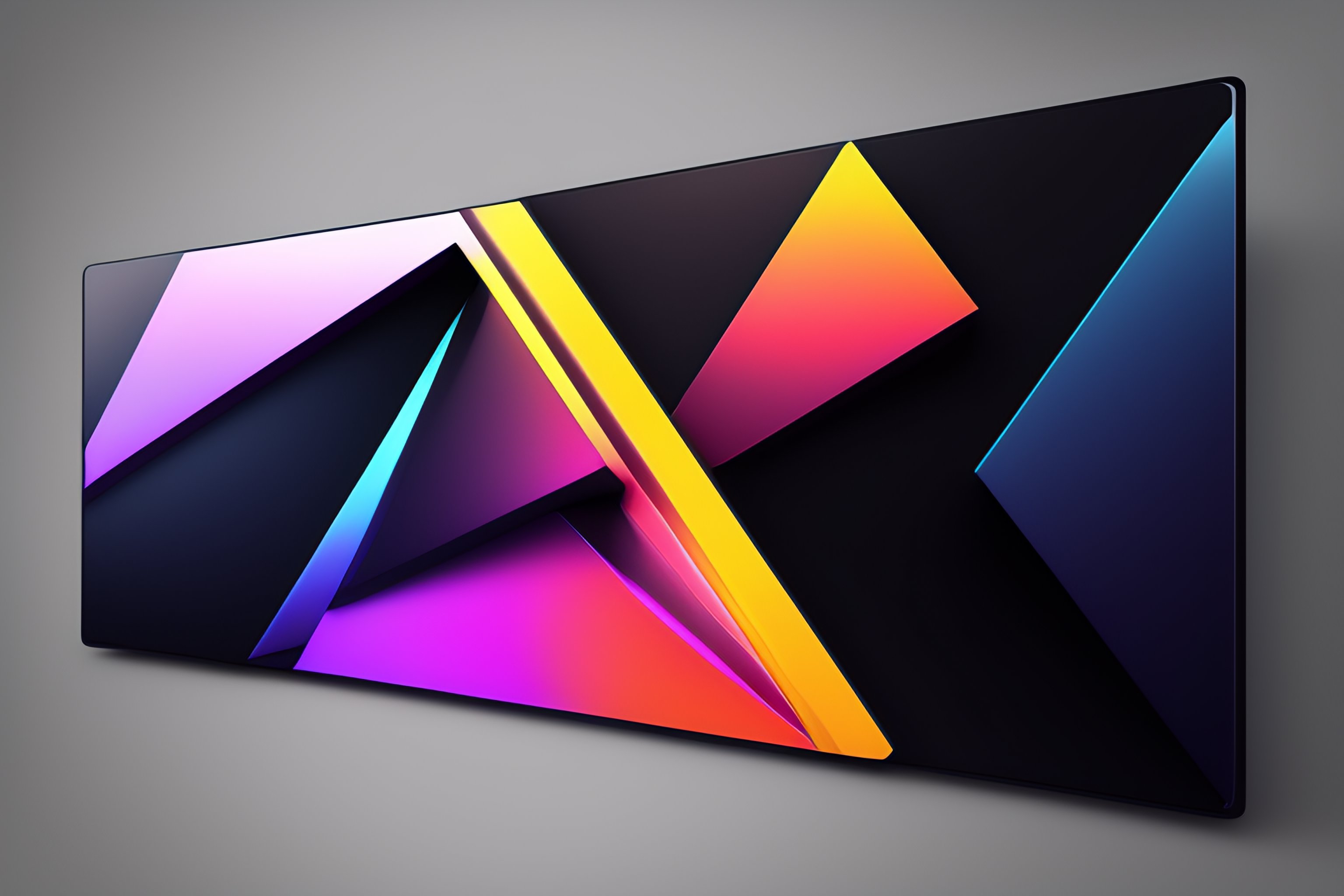 Lexica - Dark computer desktop background material design rectangles ...