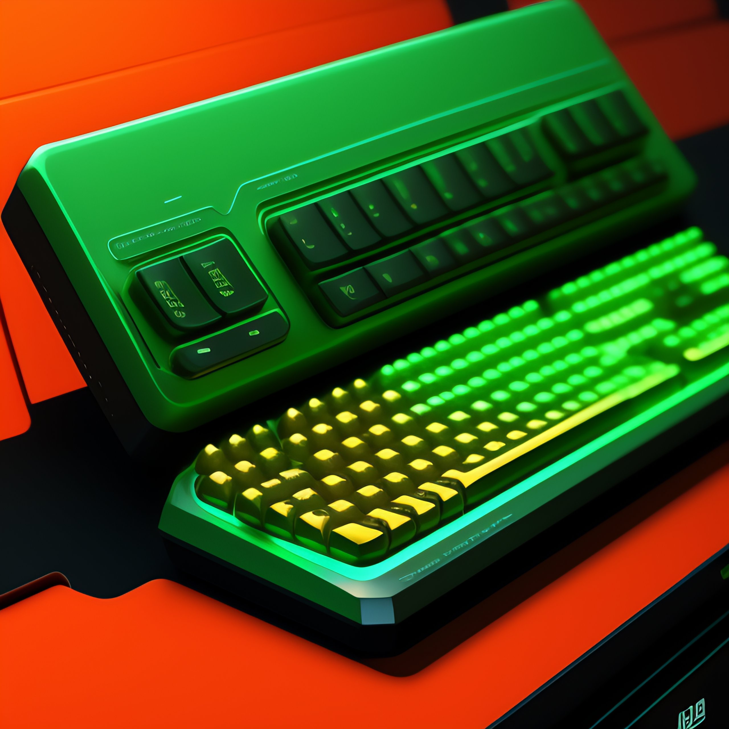 Lexica - Gamer keyboard and mouse, style of laurie greasley, james ...