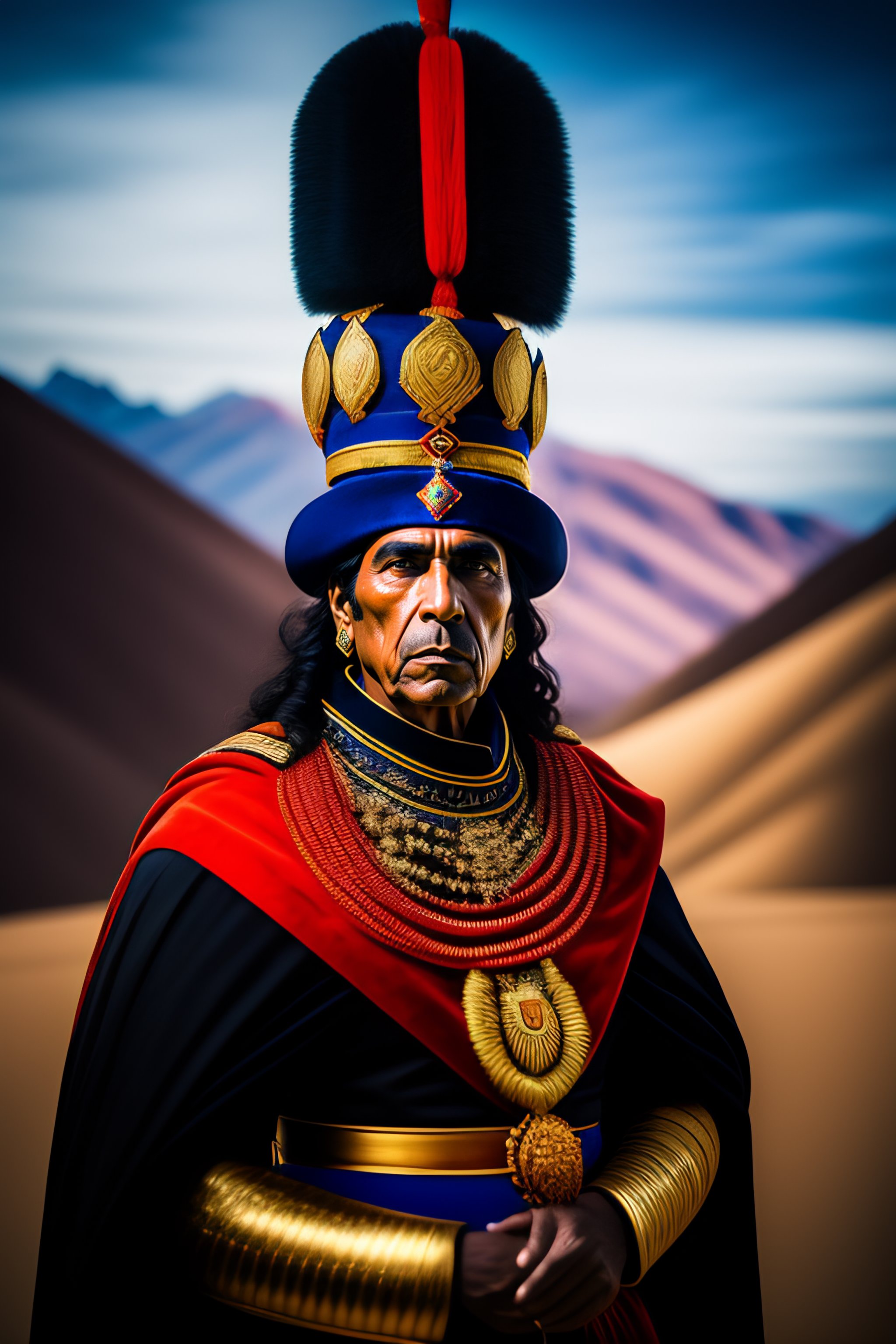 Lexica - Incan Emperor Atahualpa, captured in a regal and dignified ...