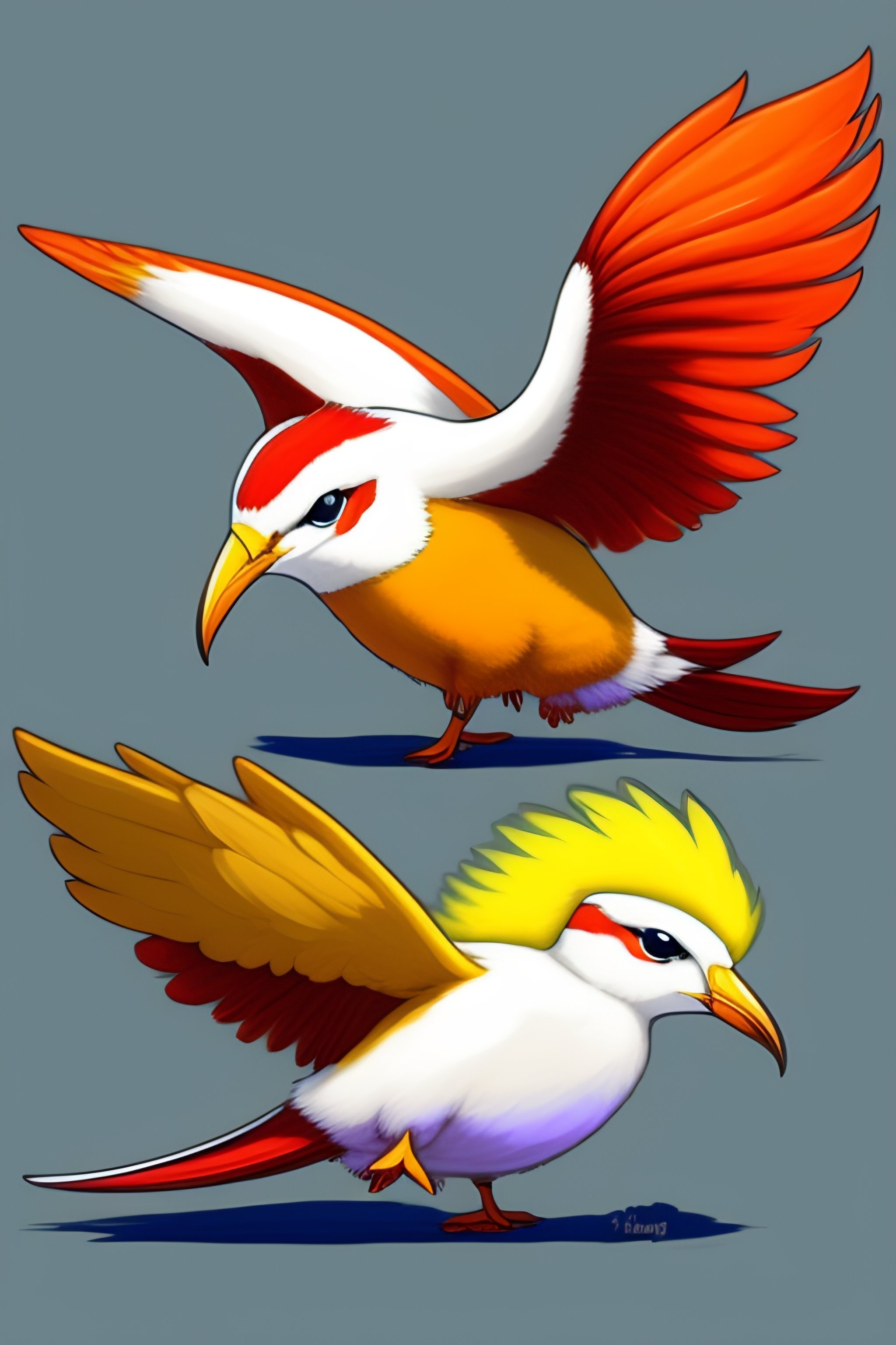 Lexica - Flying and fire type Pokemon based on a tern seagull, controls ...