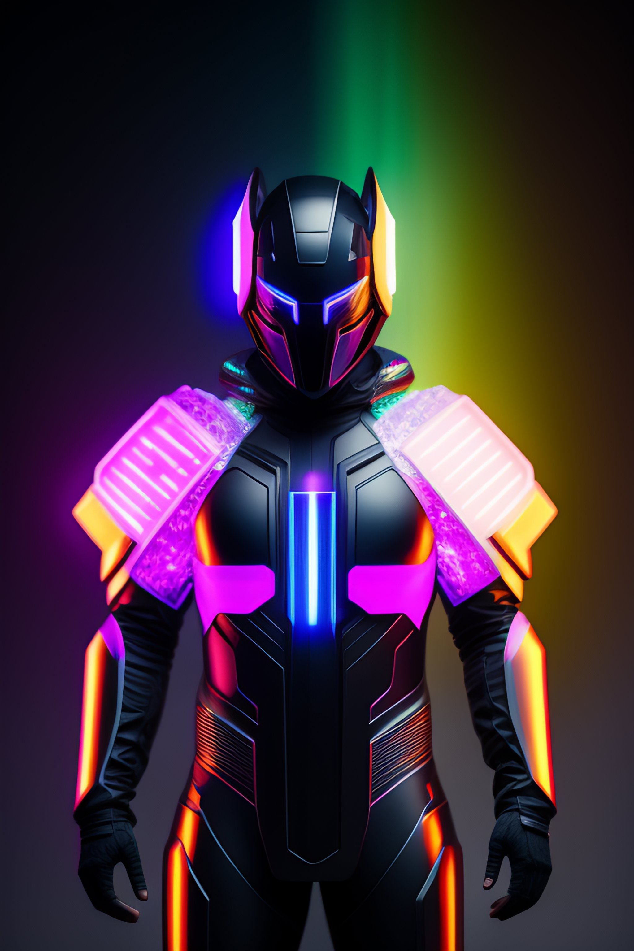 Lexica - A photograph of a Manchester United cyberpunk armour made of ...