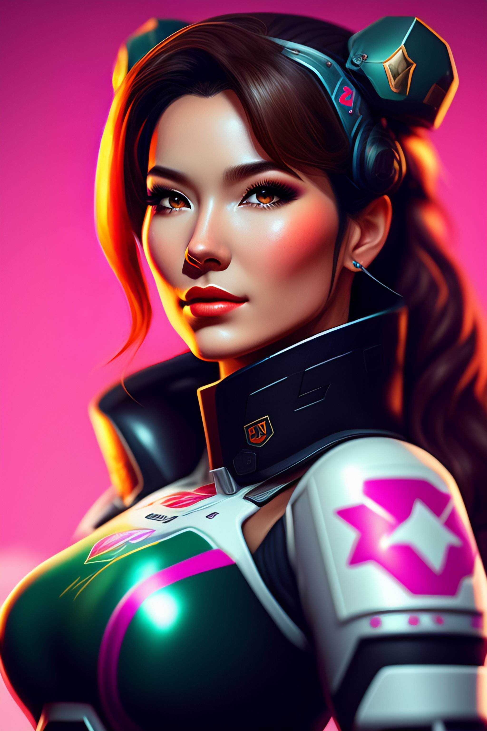 Lexica - Portrait of d.va from overwatch