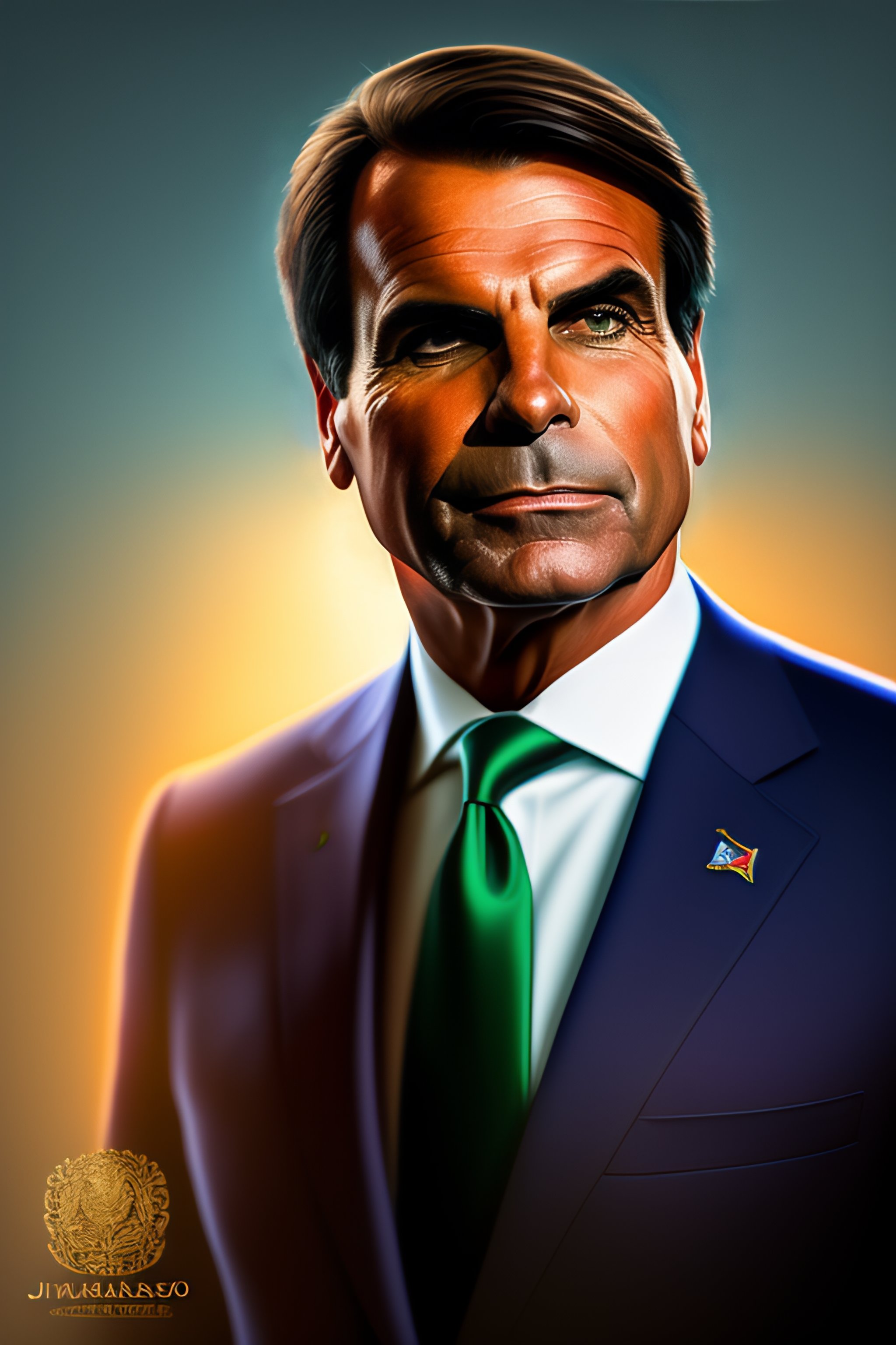Lexica - A full-body portrait of Brazilian President Jair Bolsonaro ...
