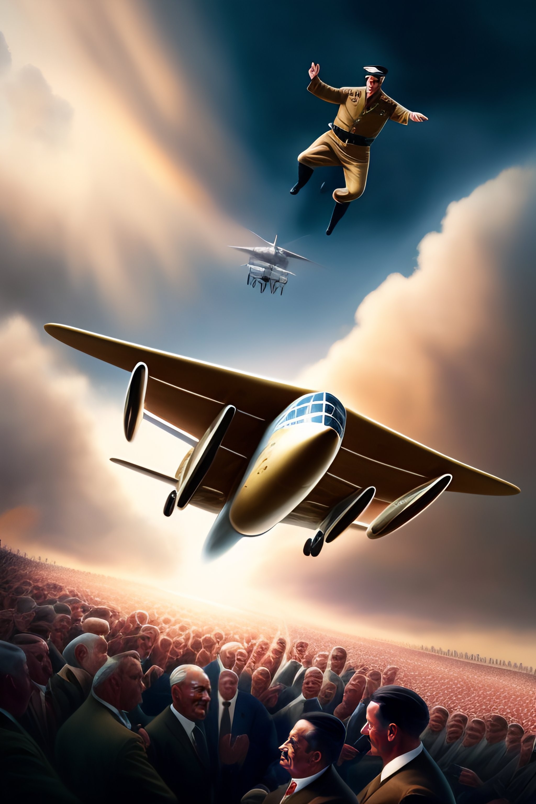 Lexica - Hitler, flying, high fiving jesus christ