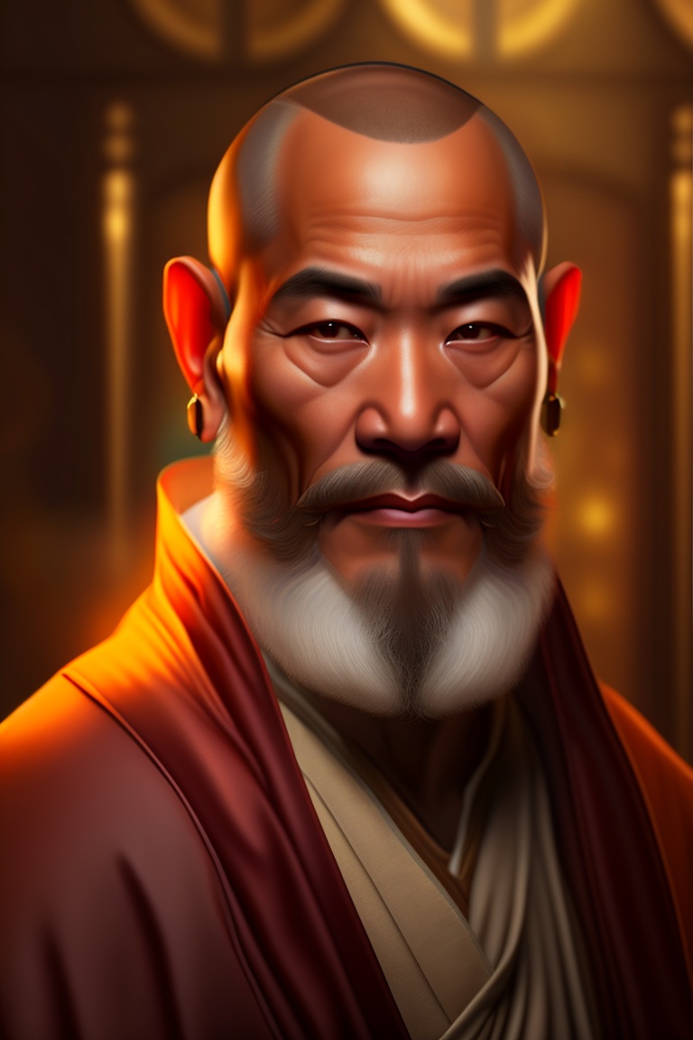 Lexica - 50yr old MONK looking at camera standing, ultra realistic face