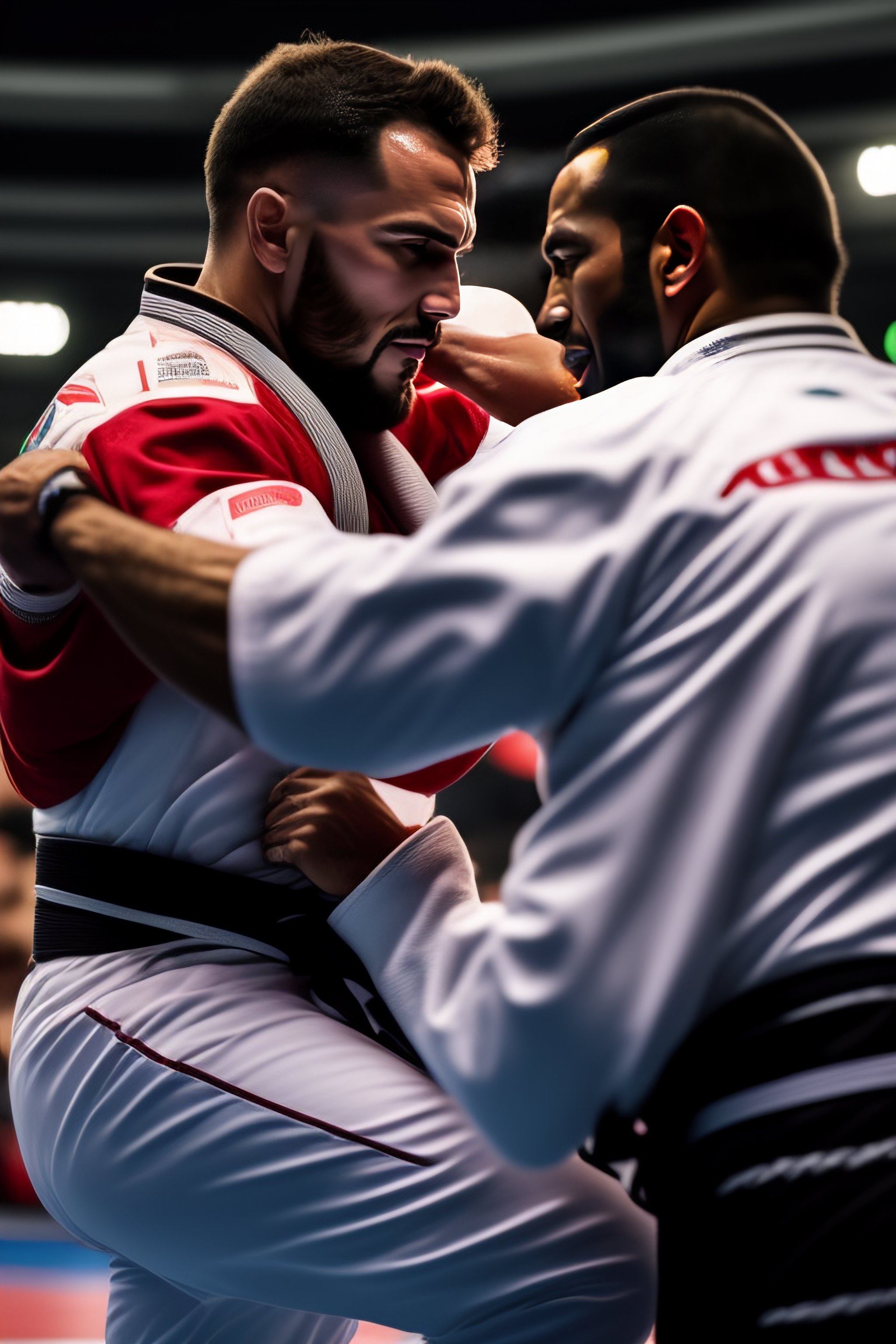 Lexica - Two men in a brazilian jiu jitsu competition and one of the ...