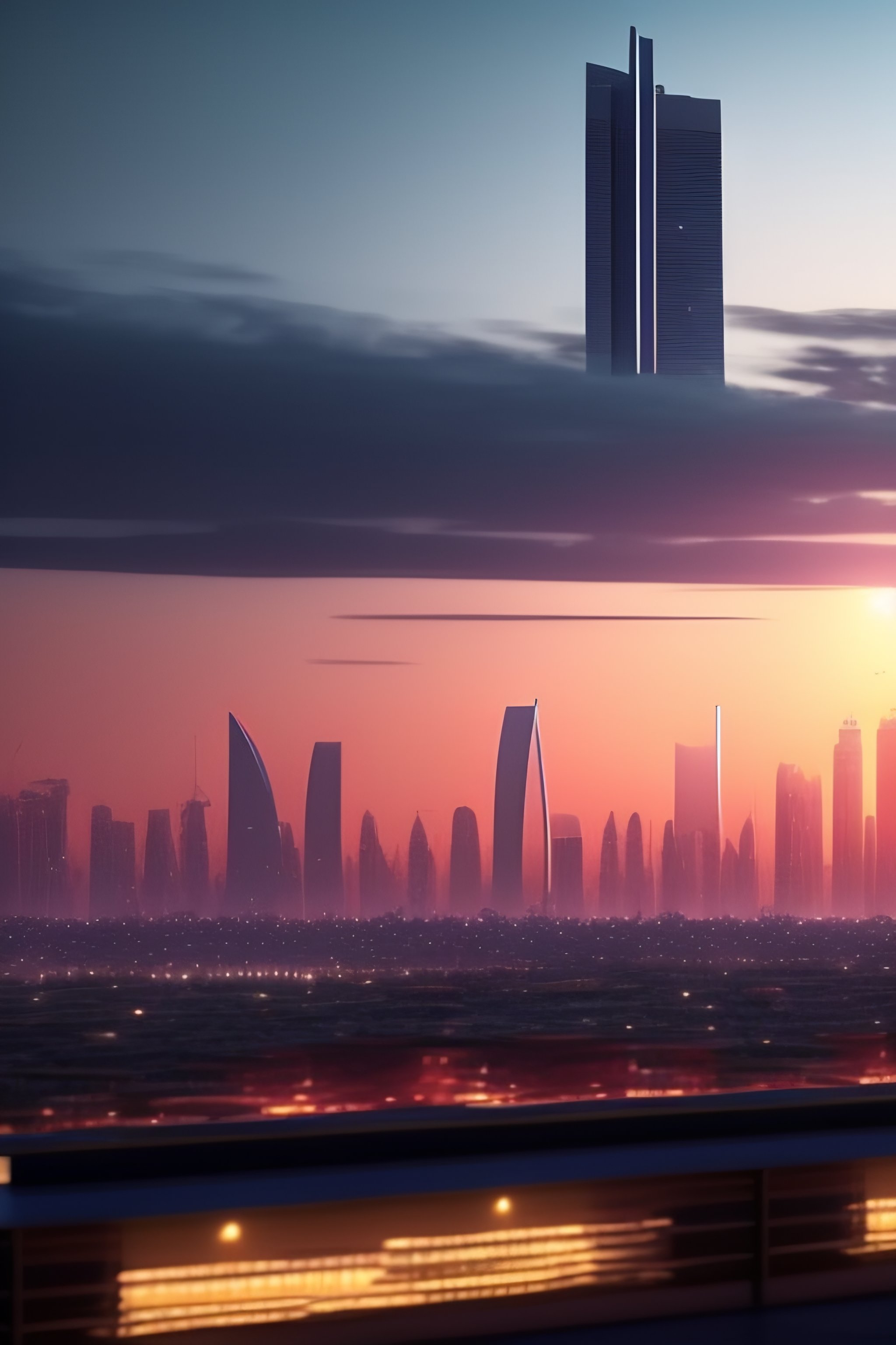 Lexica - Bombay skyline in an epic beautiful sundowner scene, 4K ...