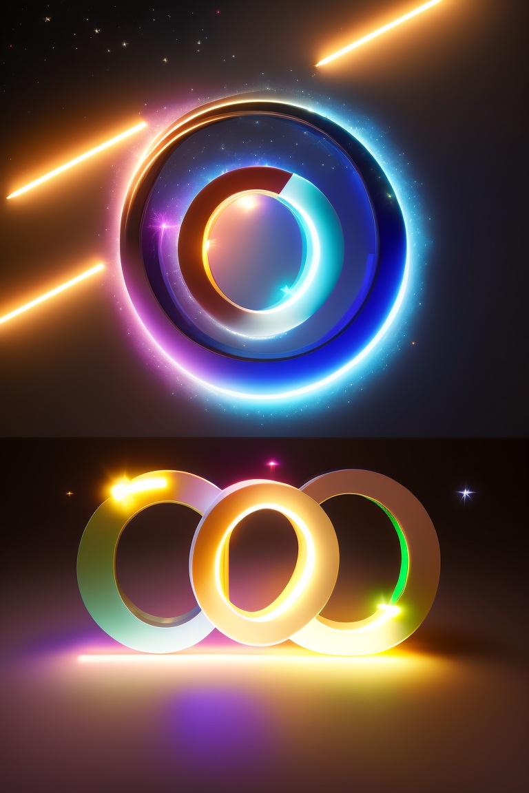 Lexica - Illuminated Infinity Symbol: Combine a stylized infinity ...