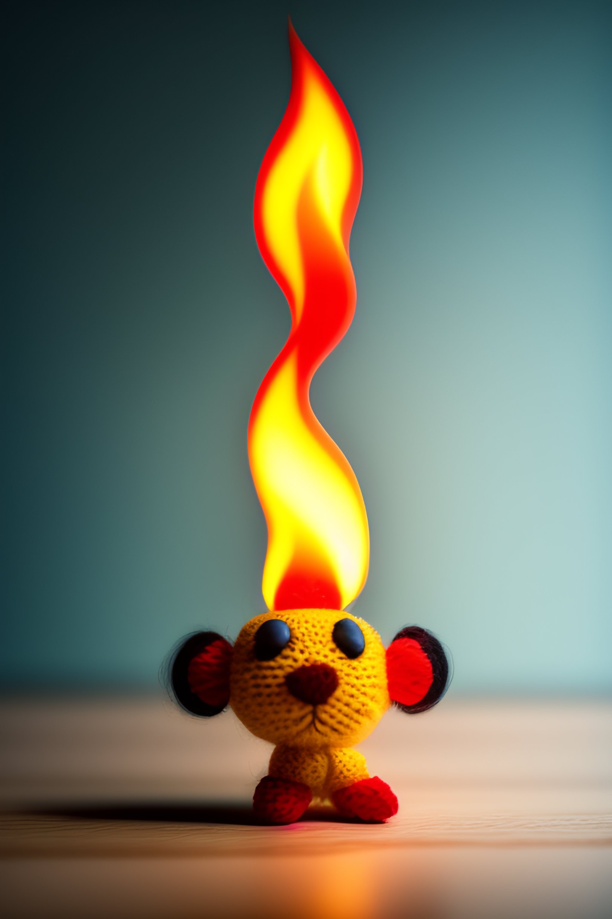 Lexica - Cartoon flame puppet